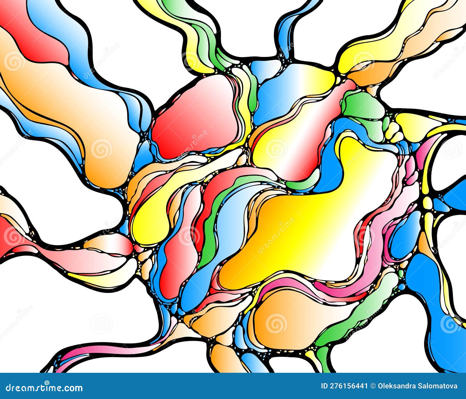 Neurographic Art Cartoon Vector | CartoonDealer.com #276156441
