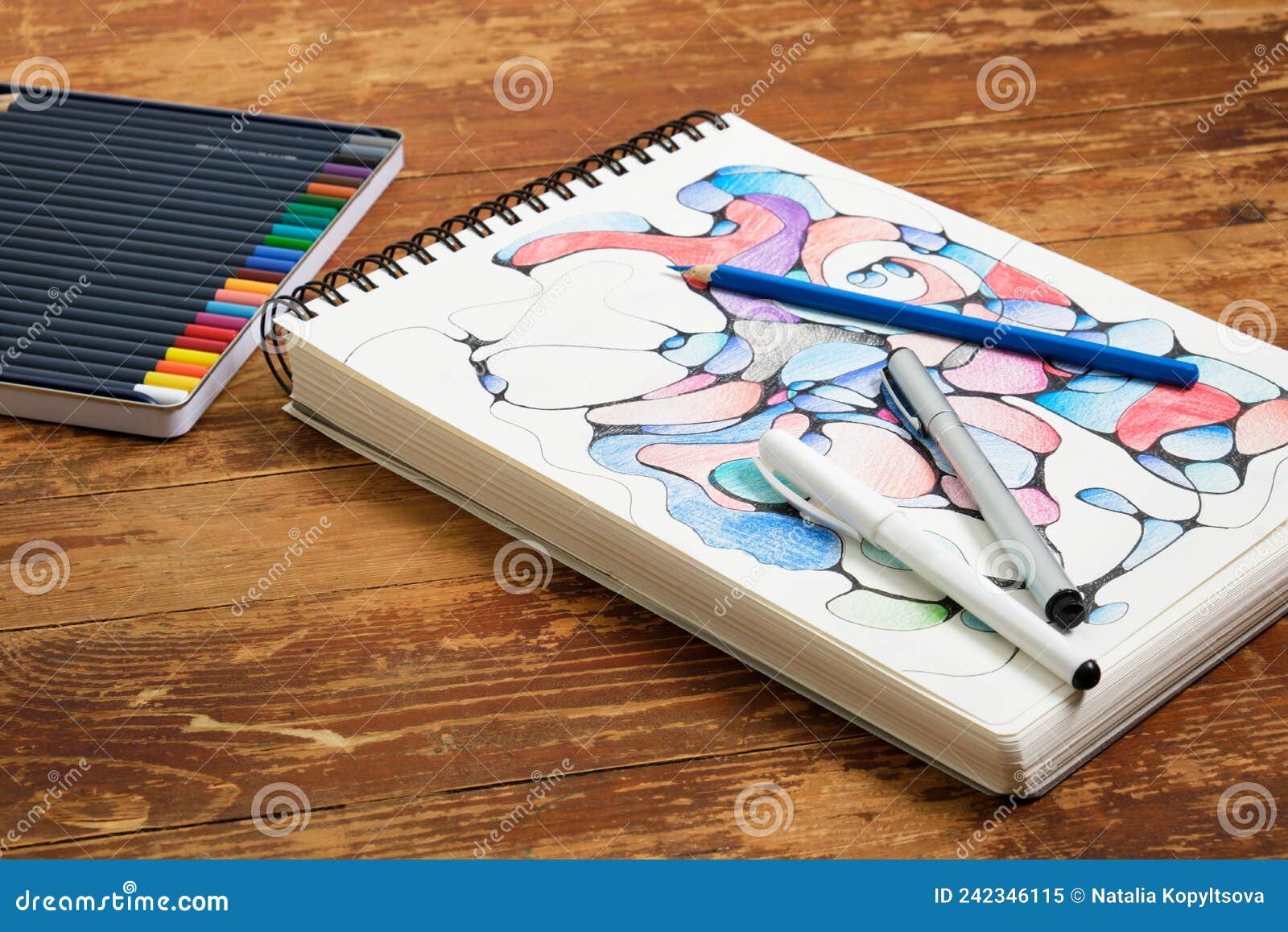 Neurographics Concept, Drawing Helps To Know Oneself, Psychological ...