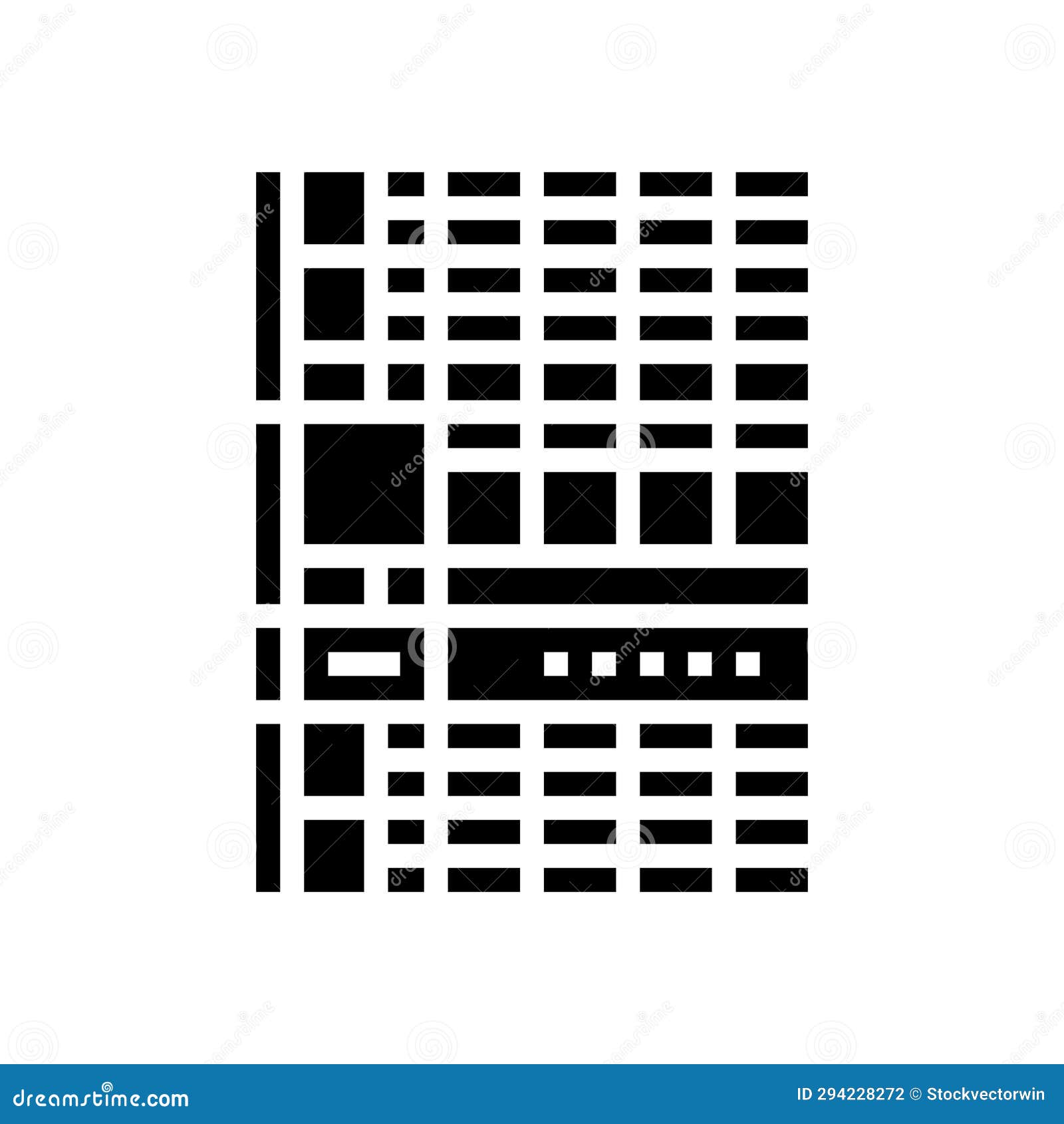 Neurological Chart Glyph Icon Vector Illustration Stock Vector ...