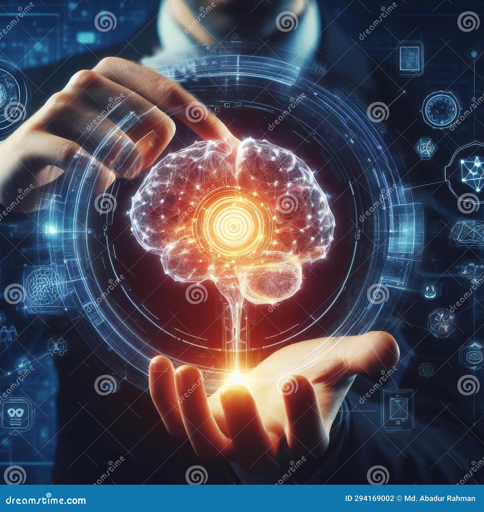 Neurological Innovation Development Concept And Science Concept With ...