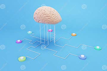 Neurological Innovation Development Concept and Science Concept with ...