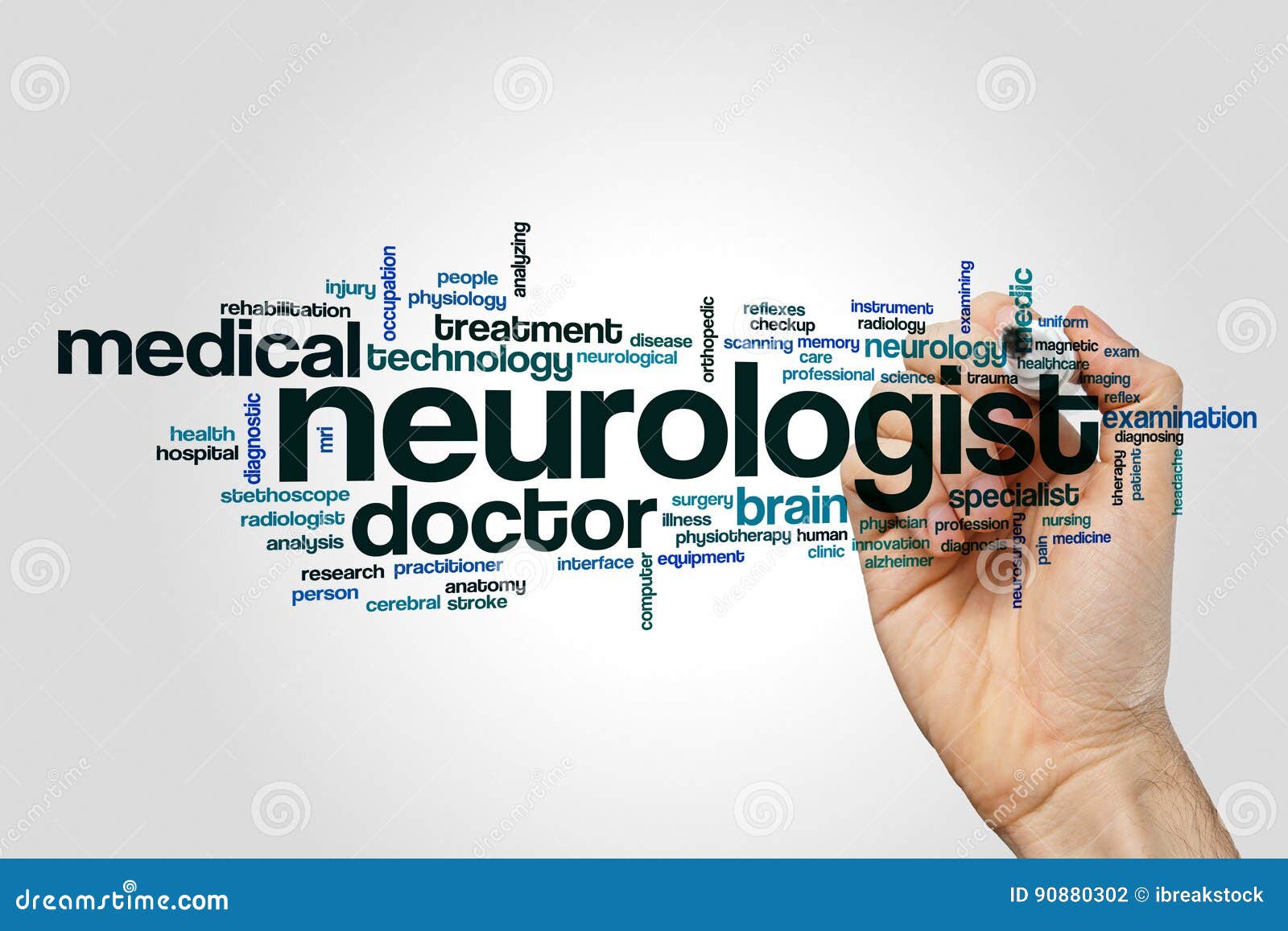 Neurologist word cloud stock photo. Image of care, analyzing - 90880302