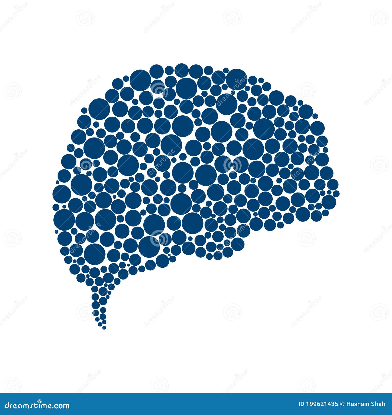 Bubbles Brain Vector Template Design. Stock Vector - Illustration of ...