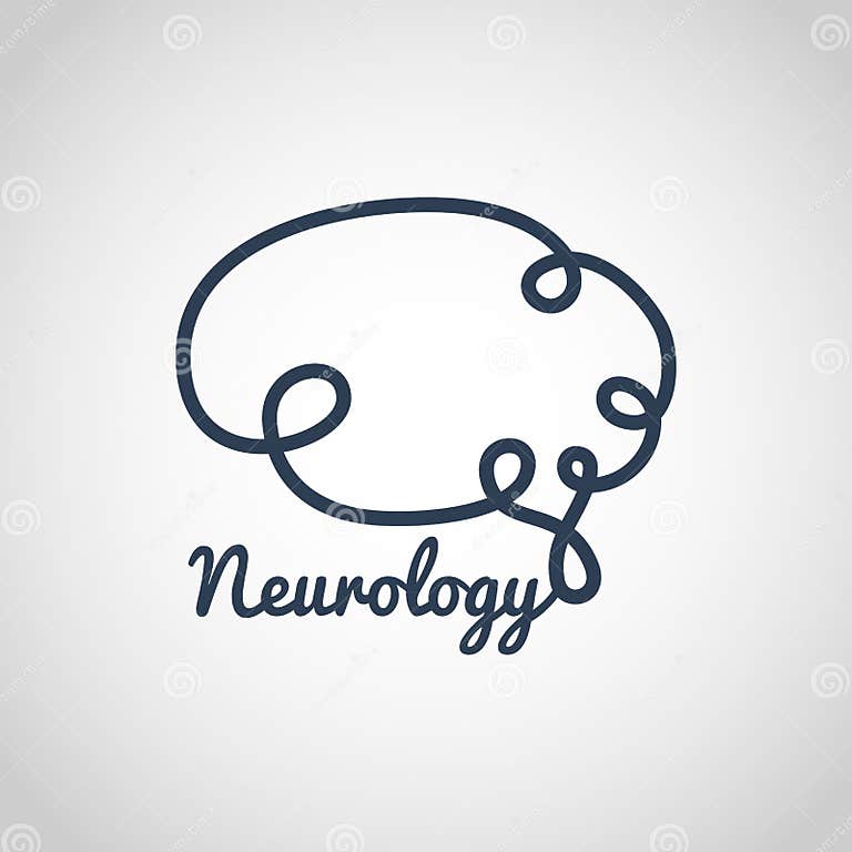 Neurology logo vector icon stock vector. Illustration of icons - 83464899