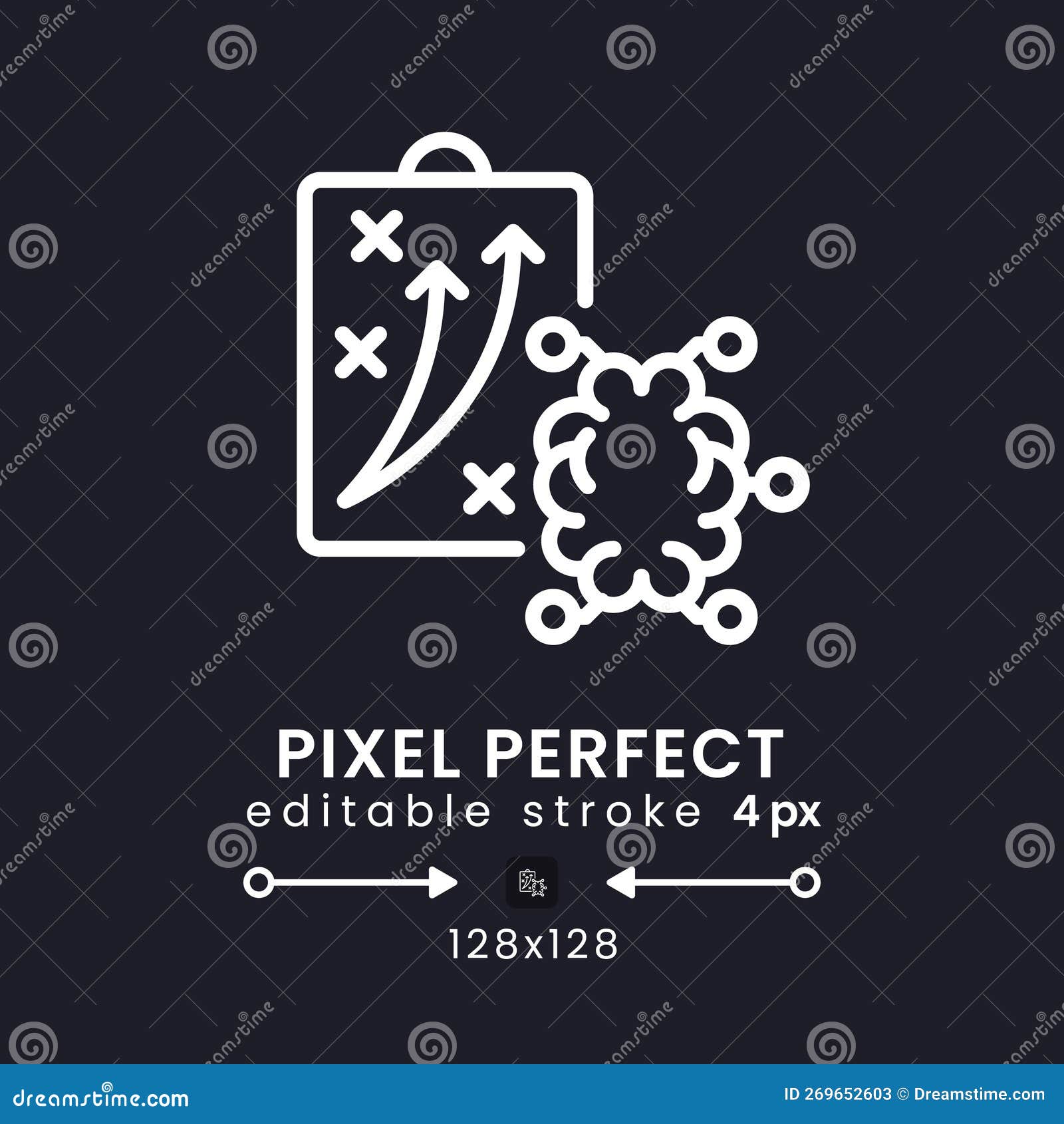 Neuromarketing Strategies White Linear Desktop Icon on Black Stock ... Neuromarketing Strategies White Linear Desktop Icon on Black Stock ...