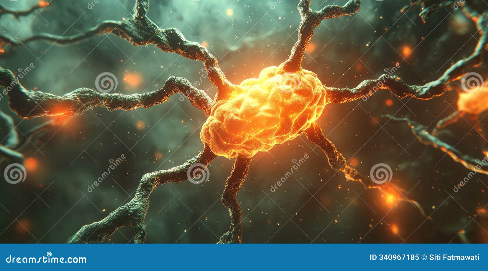 A Neuron, the Basic Unit of the Nervous System, is Shown with Its ...