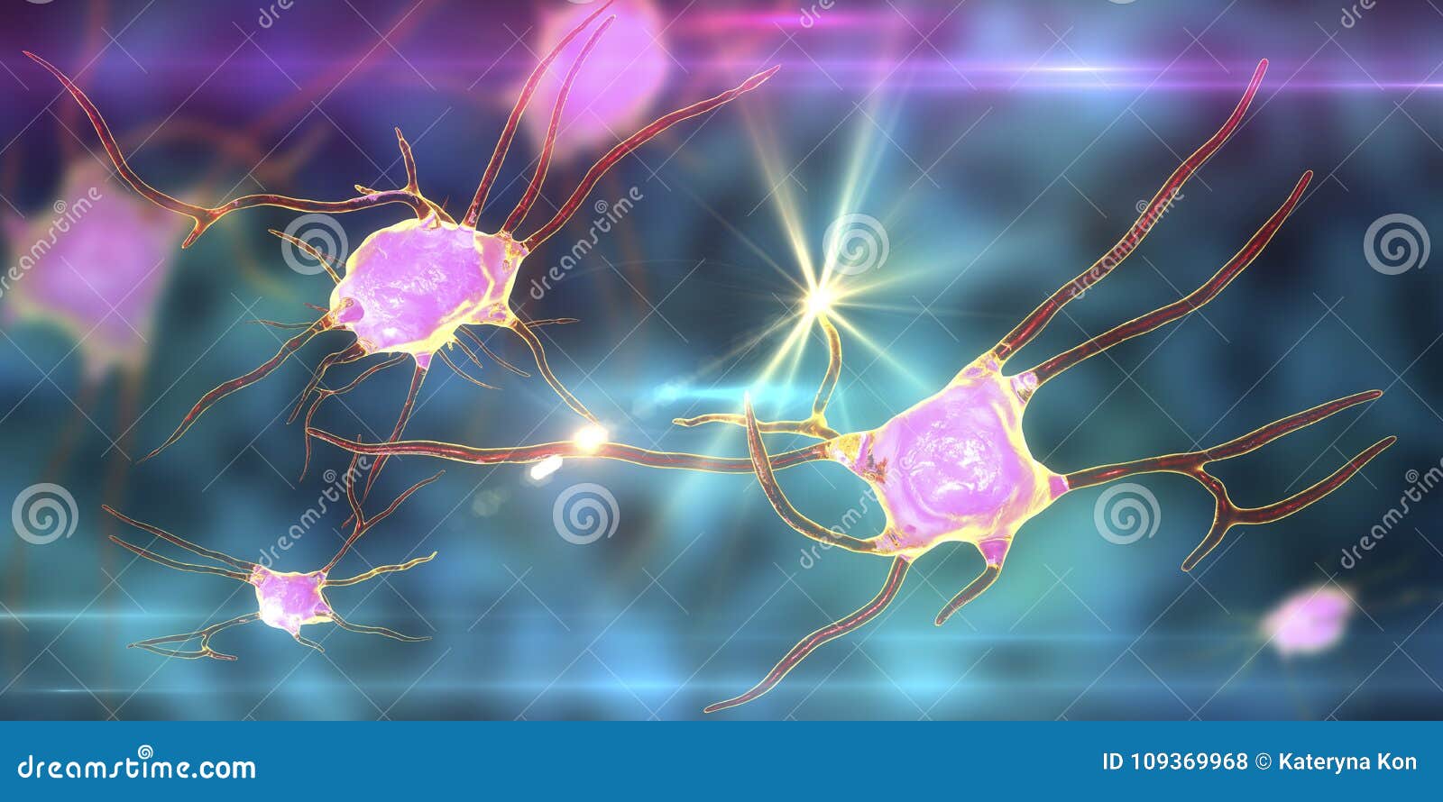 Neuron, brain cell stock photo. Image of brainstorm - 109369968