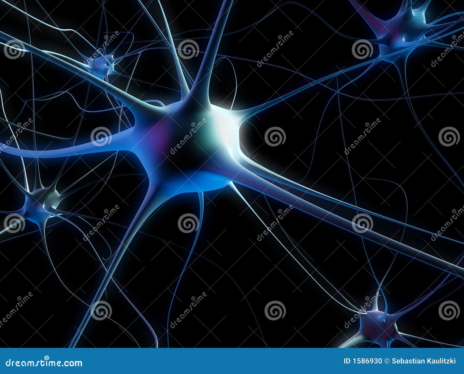 Neuron cell stock illustration. Illustration of human - 1586930