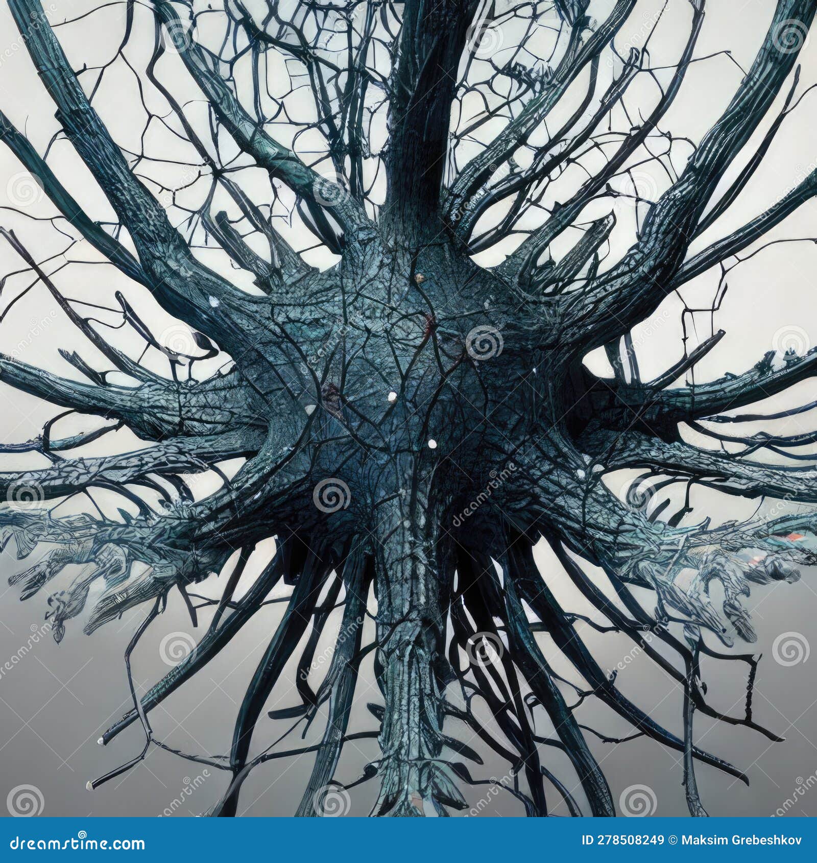 Neuron Cell Model. Generative AI Stock Illustration - Illustration of ...