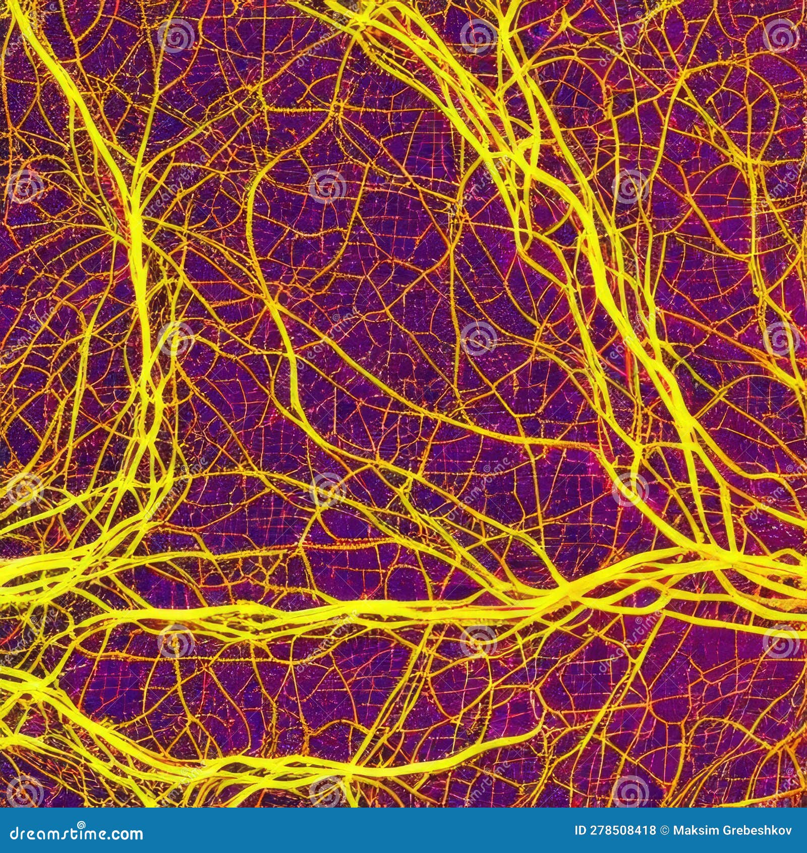 Neuron Cell Network Model. Generative AI Stock Illustration ...