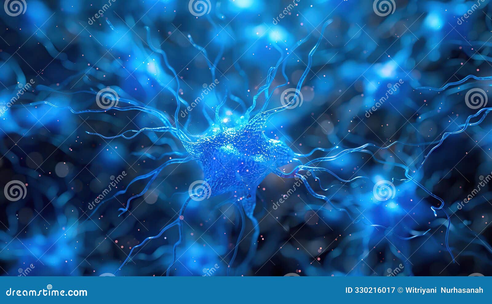 Neuron Cell Structure stock illustration. Illustration of medical ...