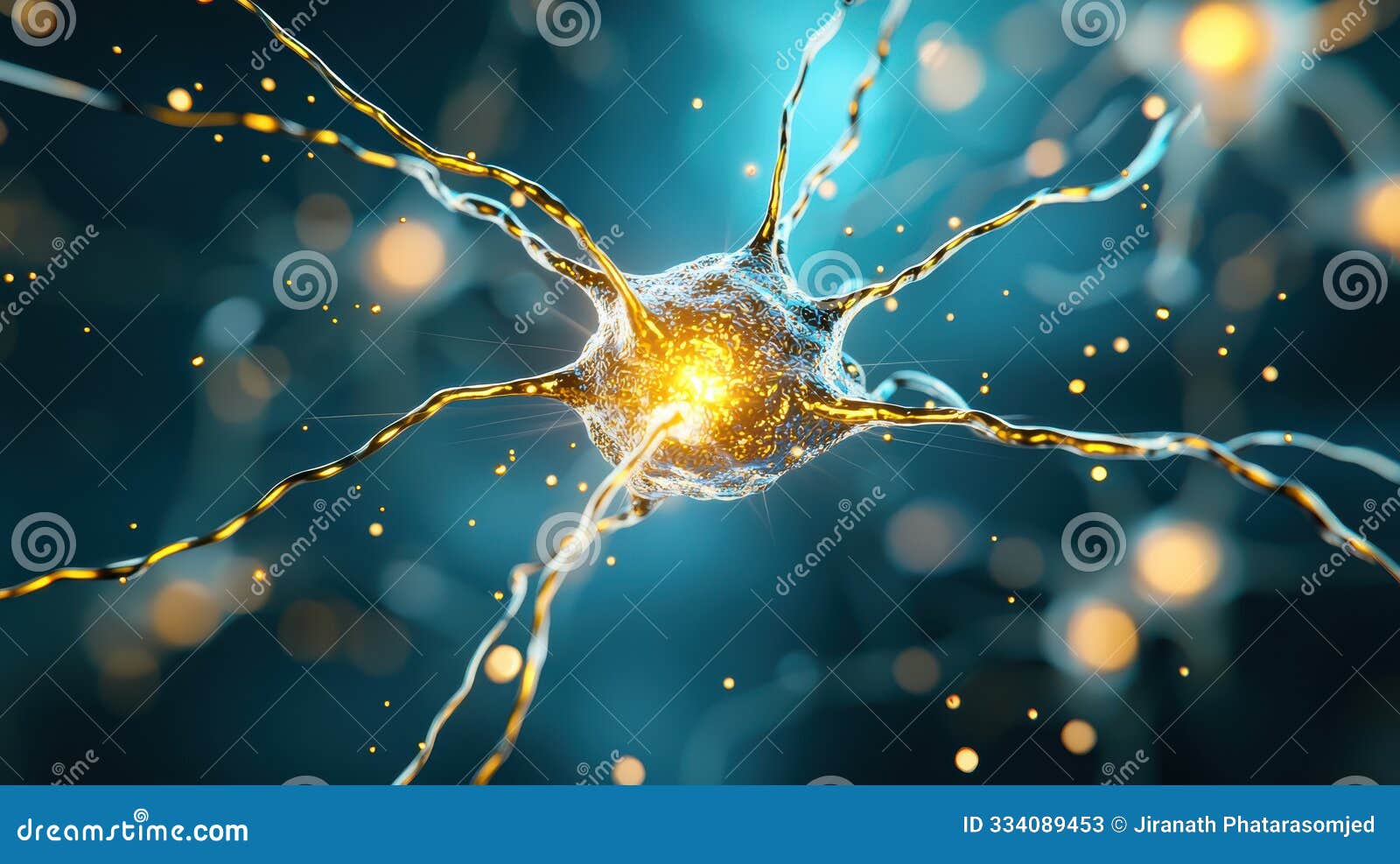 Neuron Cell Structure - Microscopy Illustration Stock Illustration ...