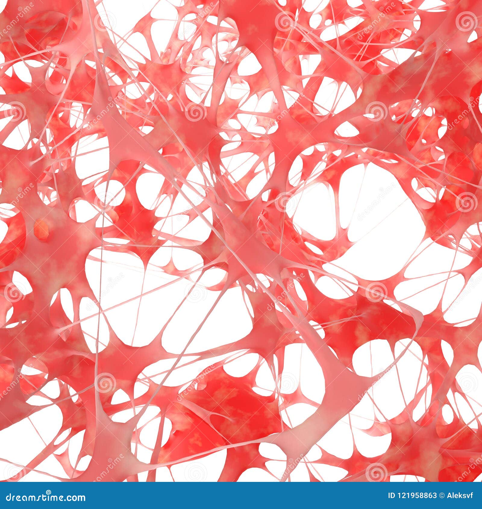 Neuron Cells Over White Background Stock Illustration - Illustration of ...