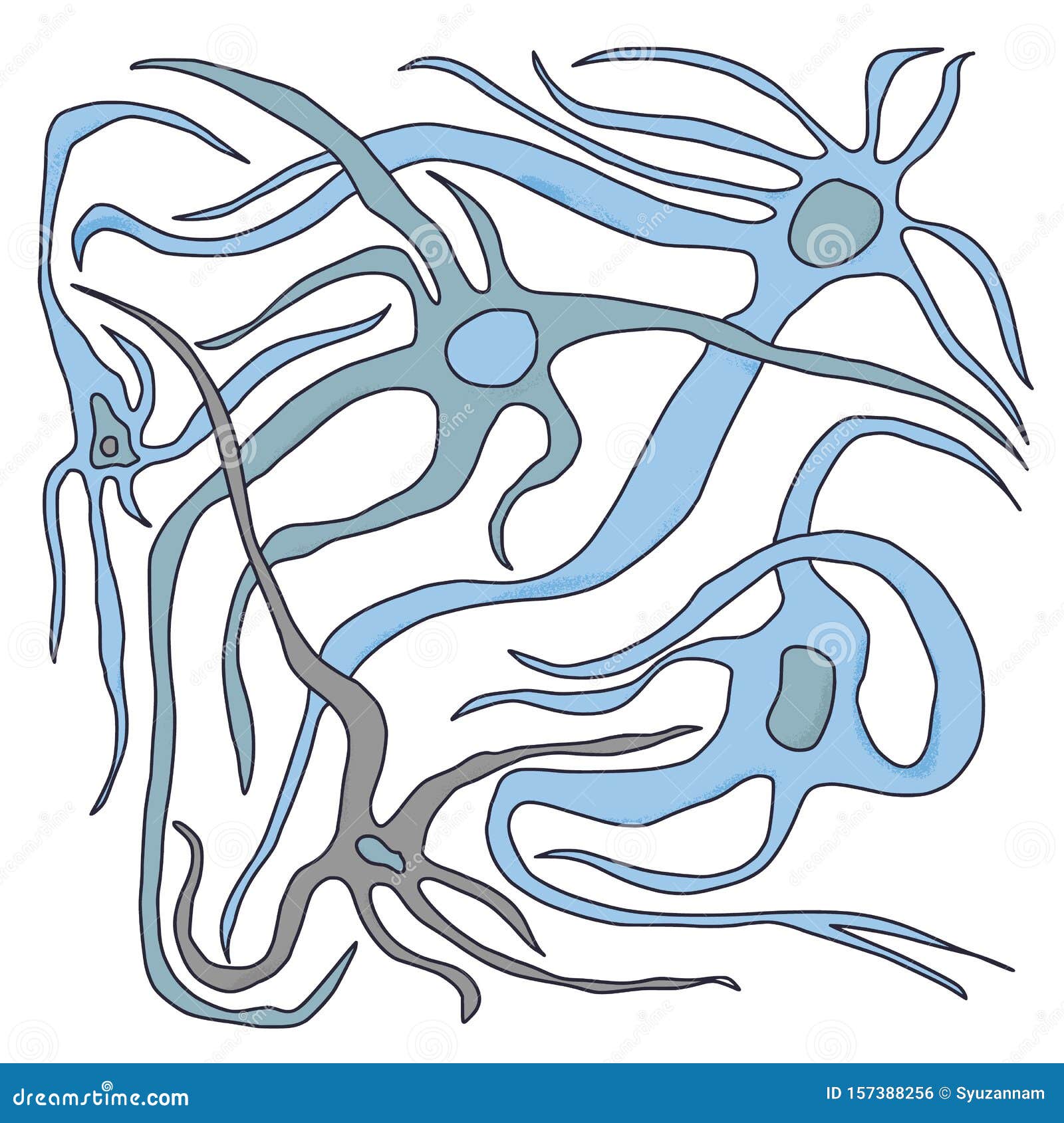 Neuron Cells. Vector Simple Design Illustartion Stock Vector ...