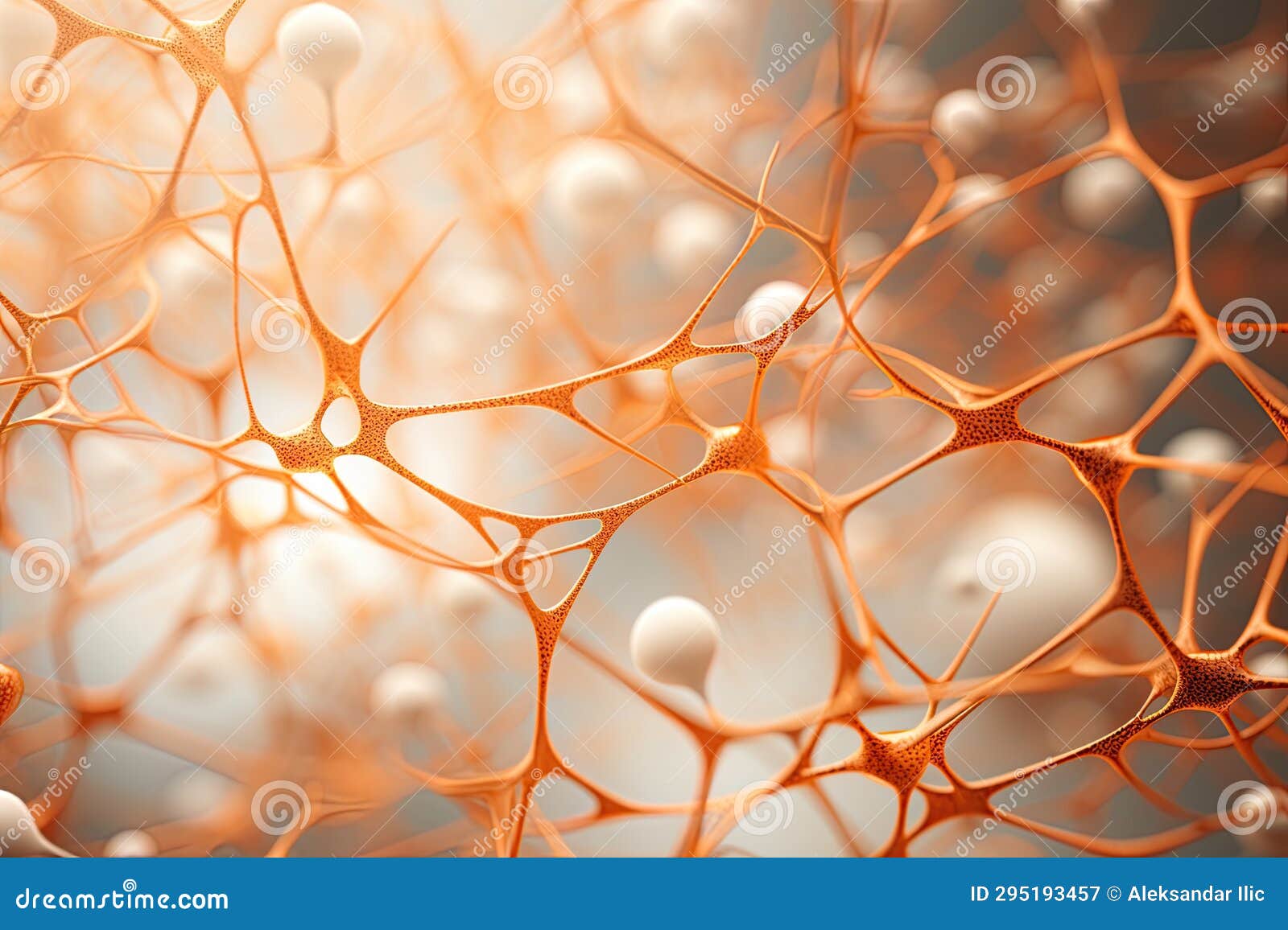 Neuron Cells Viewed Under the Microscope. Ai Generative Stock ...