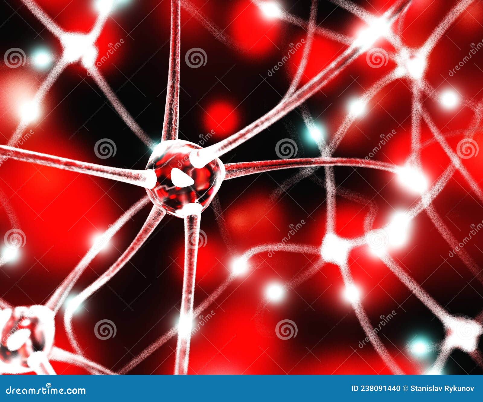 Close Up Of A Neuron, Close-Up Of Neuron Cells Royalty-Free Stock Image ...