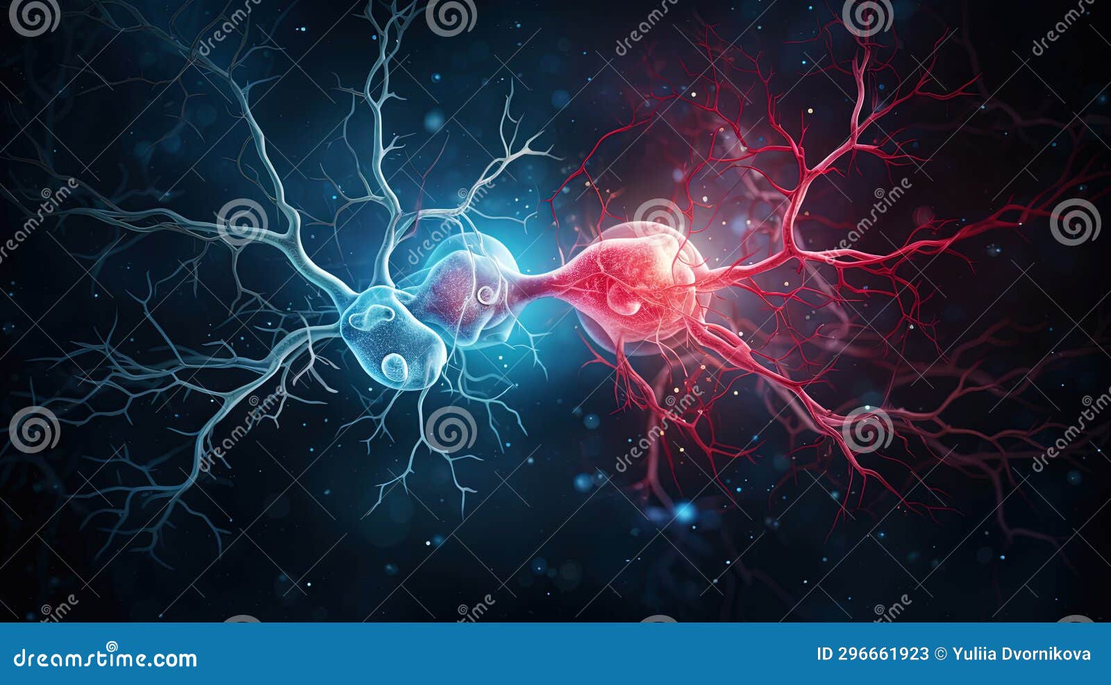 Neuron Complex Connection. Neural Net. Research of Nerve Network. Human ...