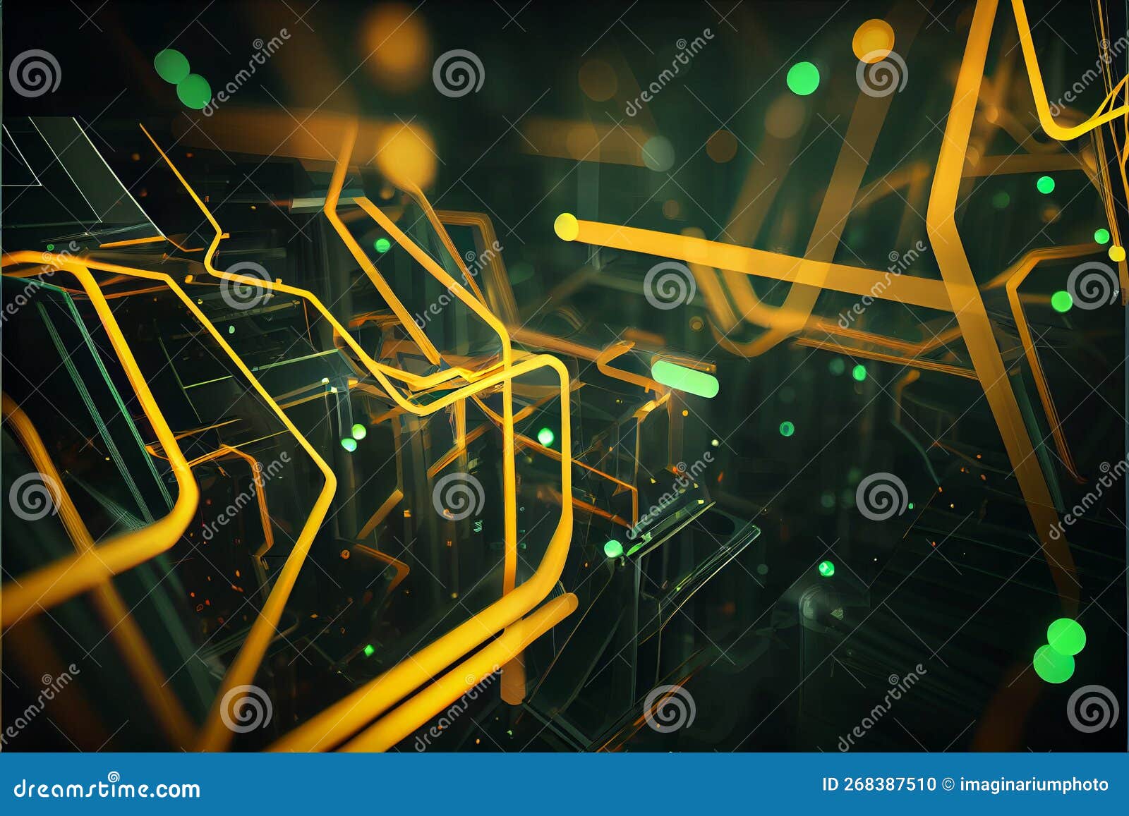 Neuron Connectivity Concept with High-Tech Structure. Technology Modern ...