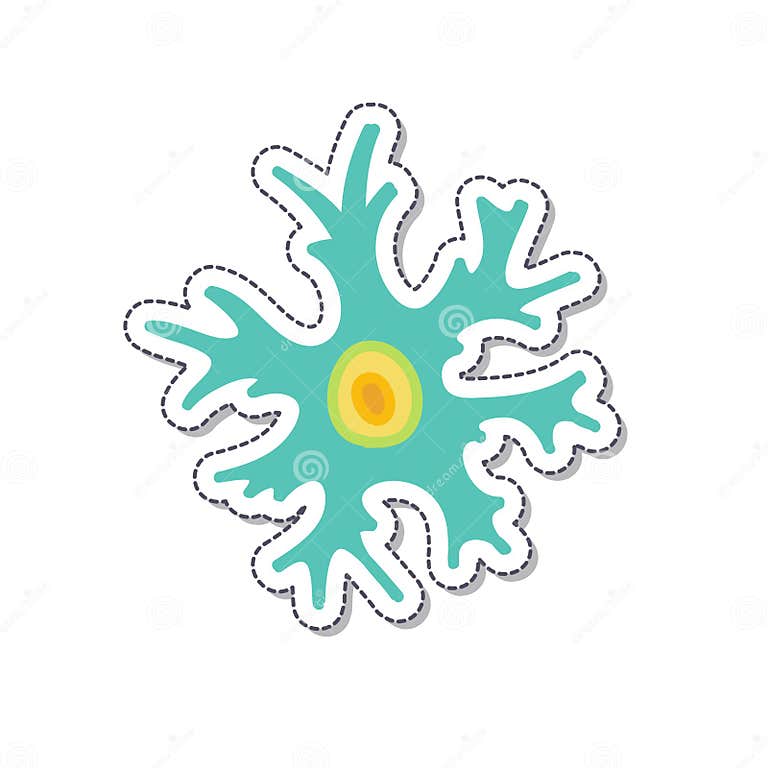 Neuron Doodle Icon, Vector Illustration Stock Illustration ...