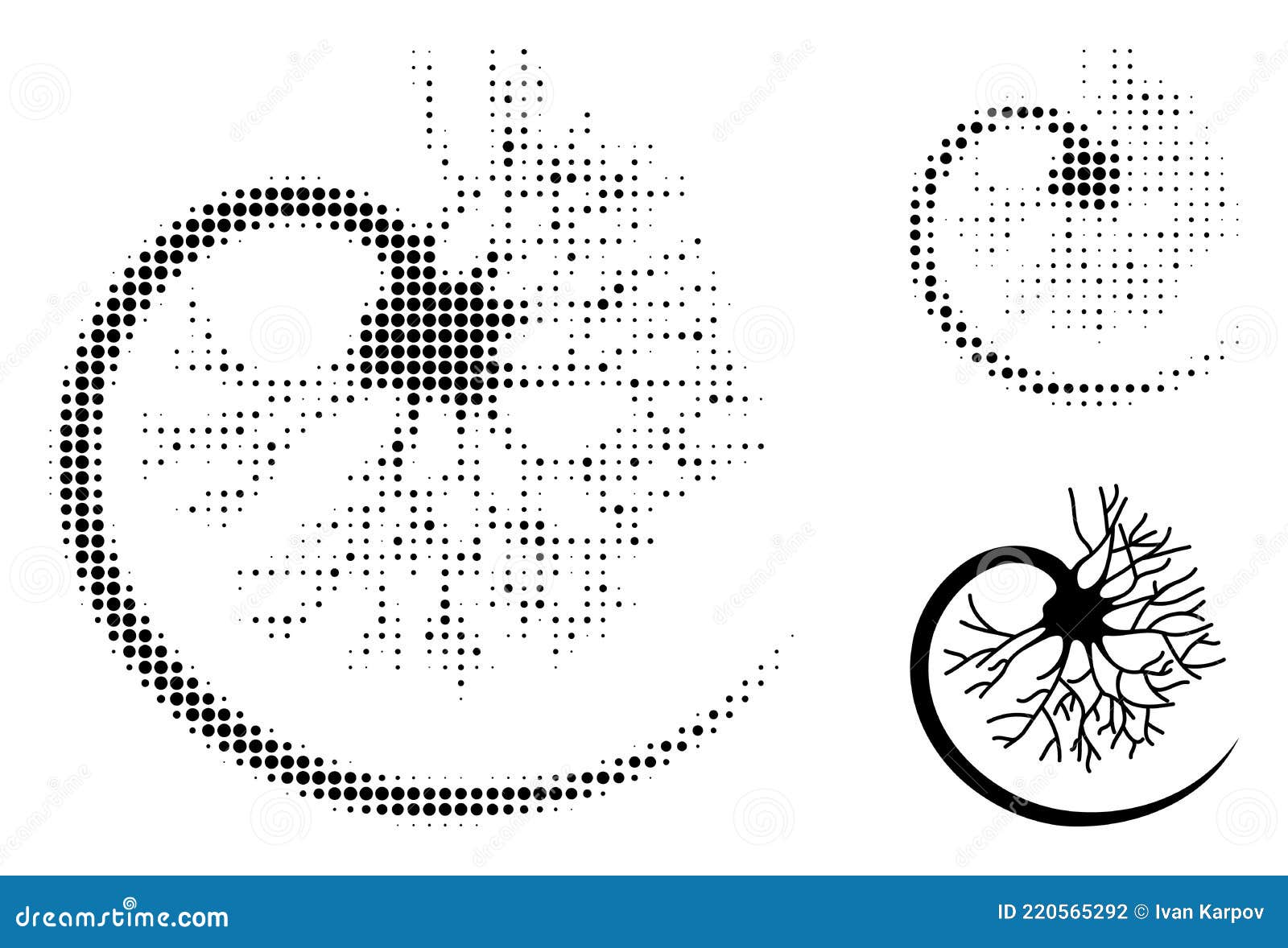Neuron Circle Dot Symbol Logo Design, Axon Medical Therapy Logo Design ...