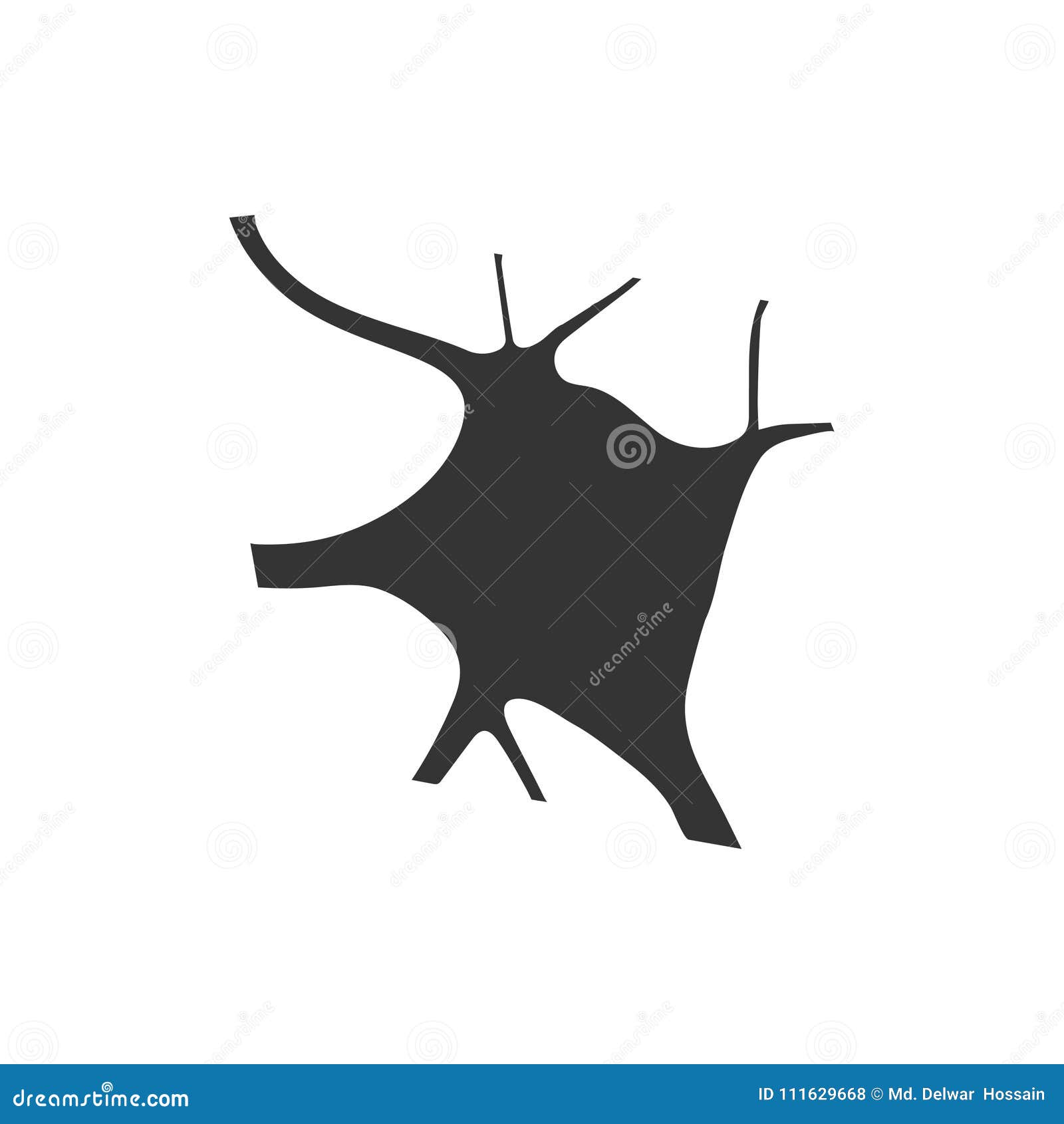 Neuron Icon stock vector. Illustration of nerves, brain - 111629668