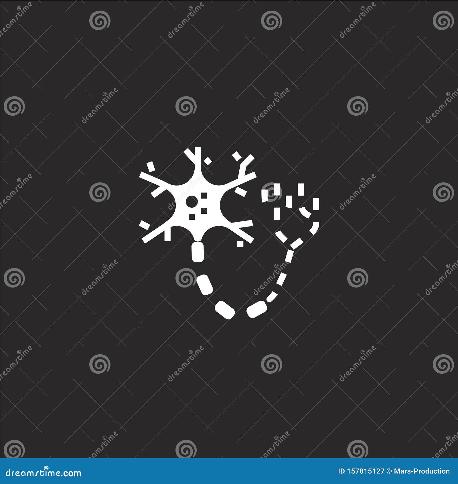 Neuron Icon. Filled Neuron Icon for Website Design and Mobile, App ...