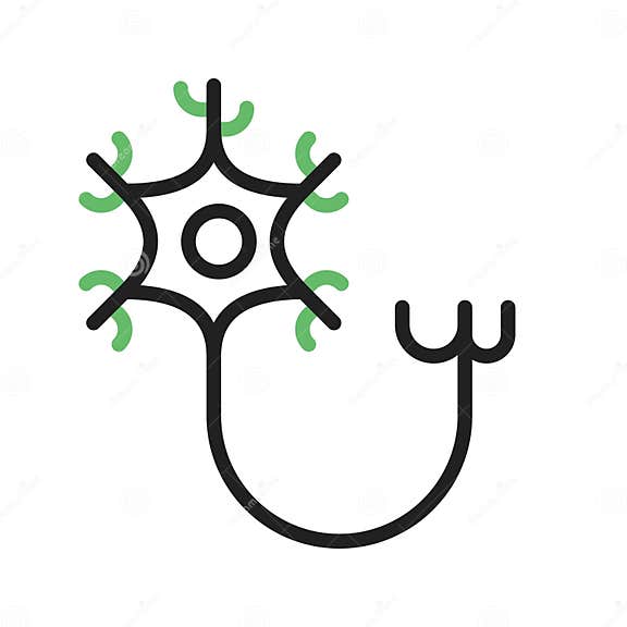 Neuron Icon Image. stock vector. Illustration of line - 288158476