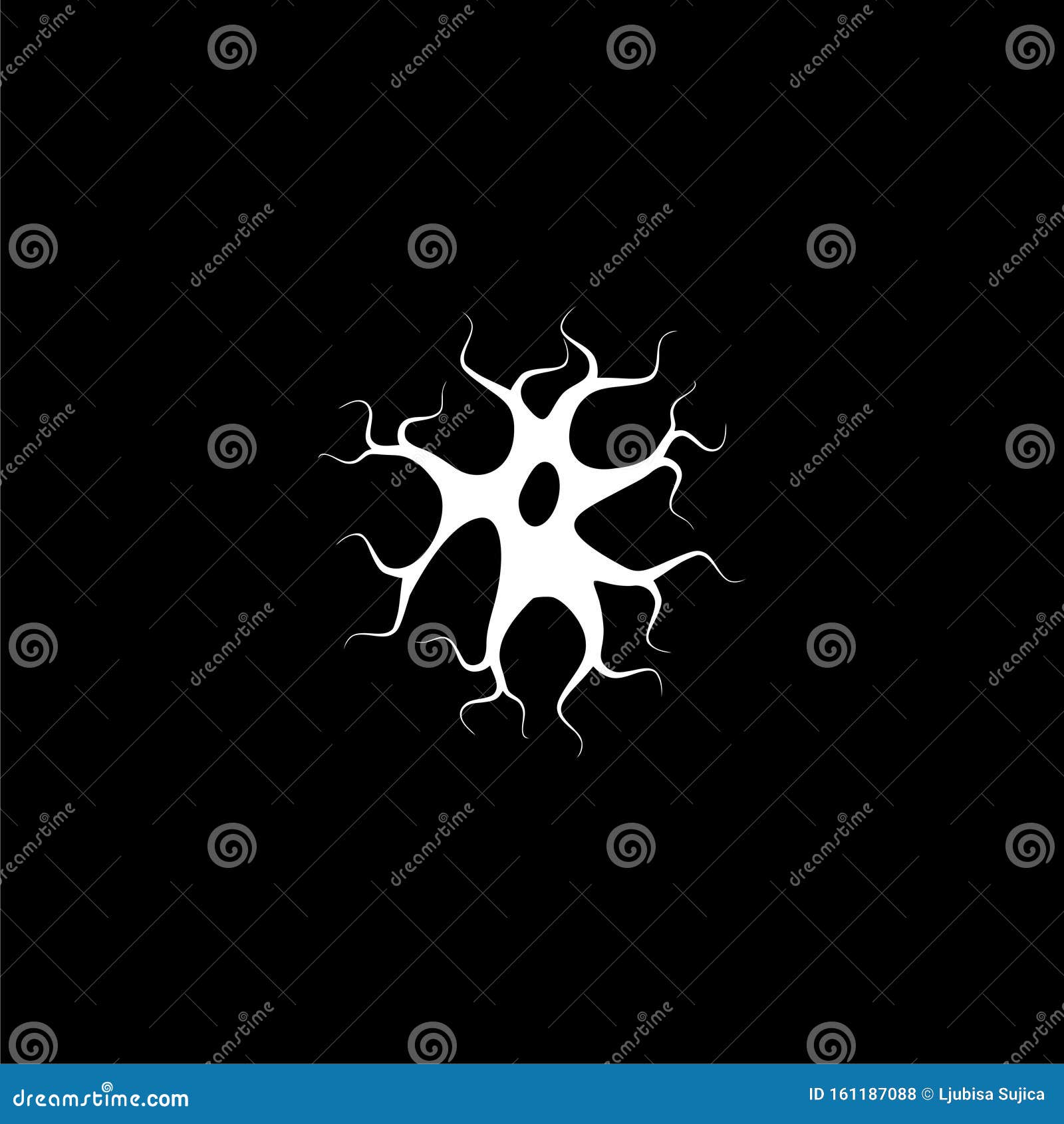 Neuron Icon In Trendy Design Style. Neuron Icon Isolated On White ...