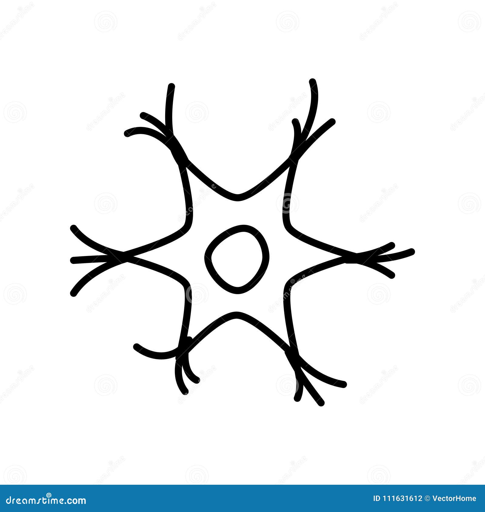 Neuron Icon, Vector Illustration Stock Vector - Illustration of ...