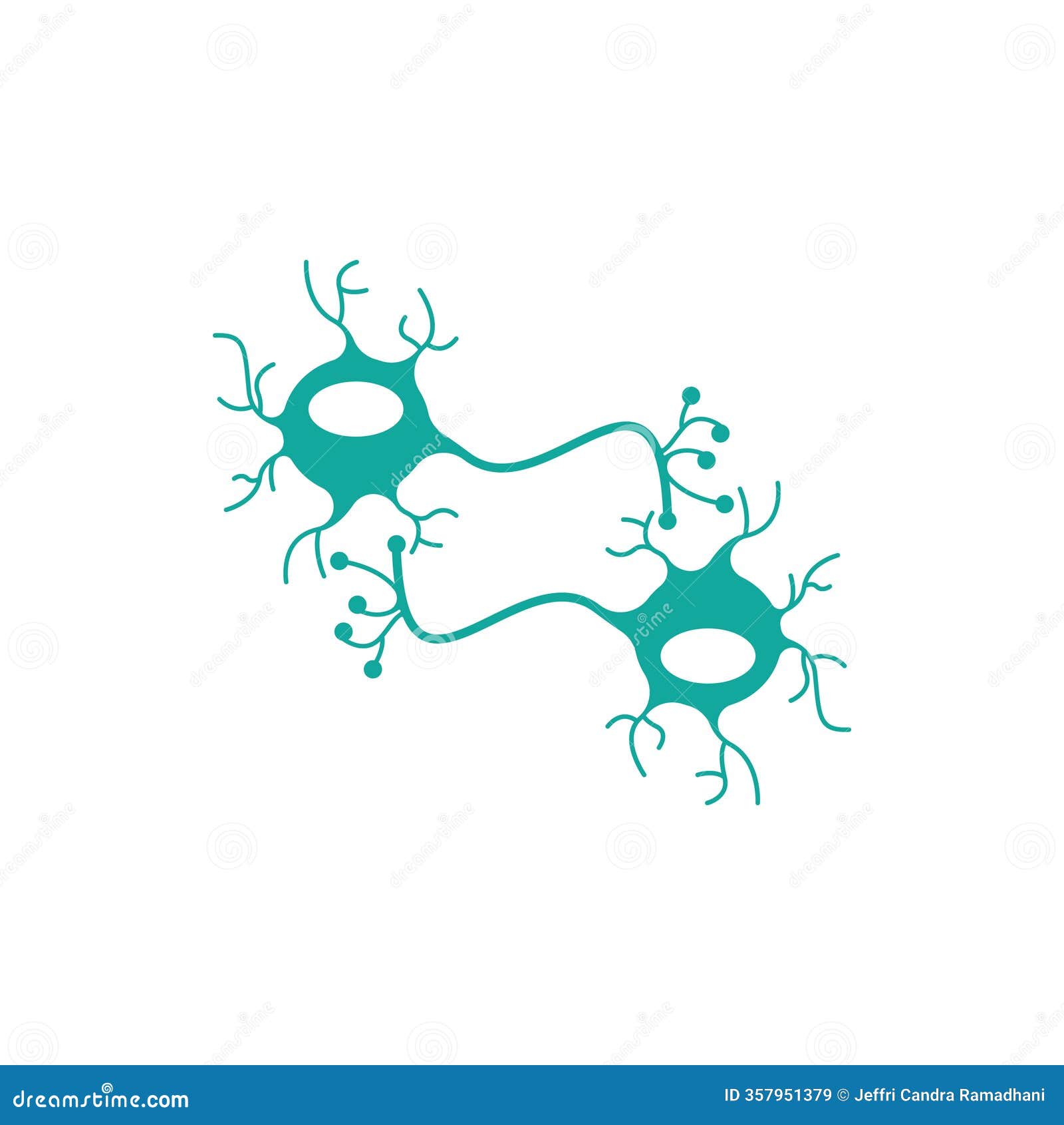 Neuron Logo Design Vector Nerve Cell Illustration Molecular DNA Health ...