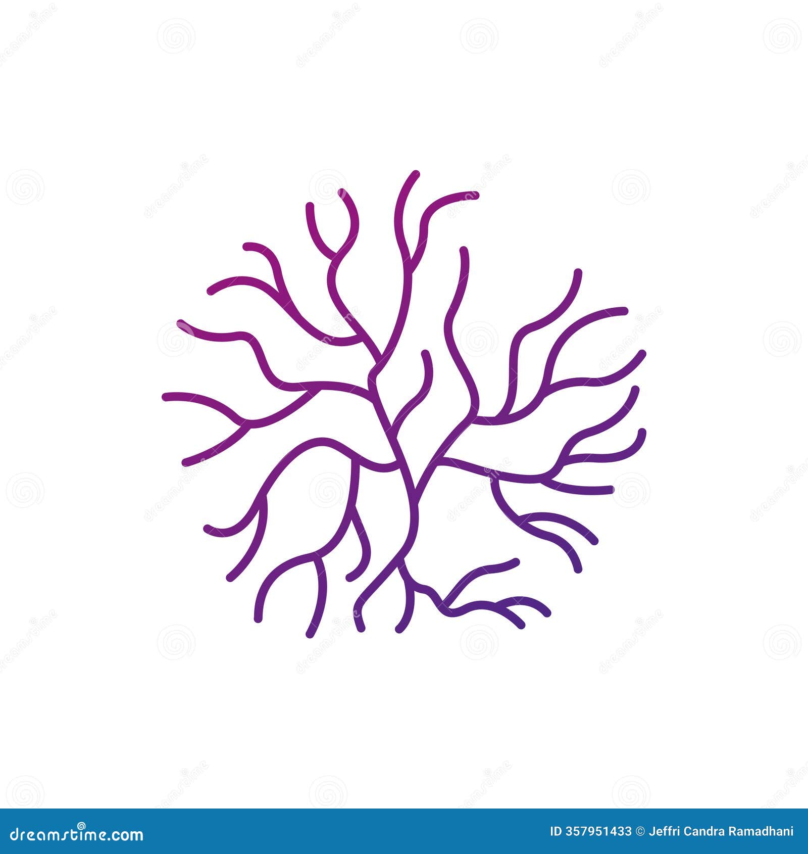 Neuron Logo Design Template Flat Vector Stock Vector - Illustration of ...
