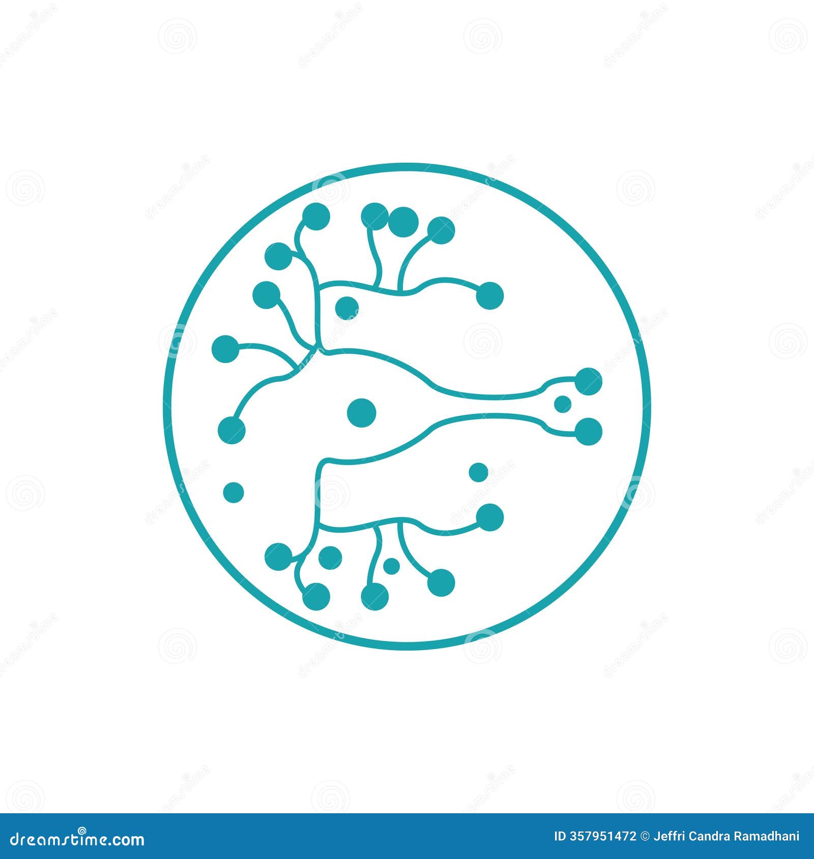Neuron Logo Or Nerve Cell Healthy Abstract Molecule Design Template ...