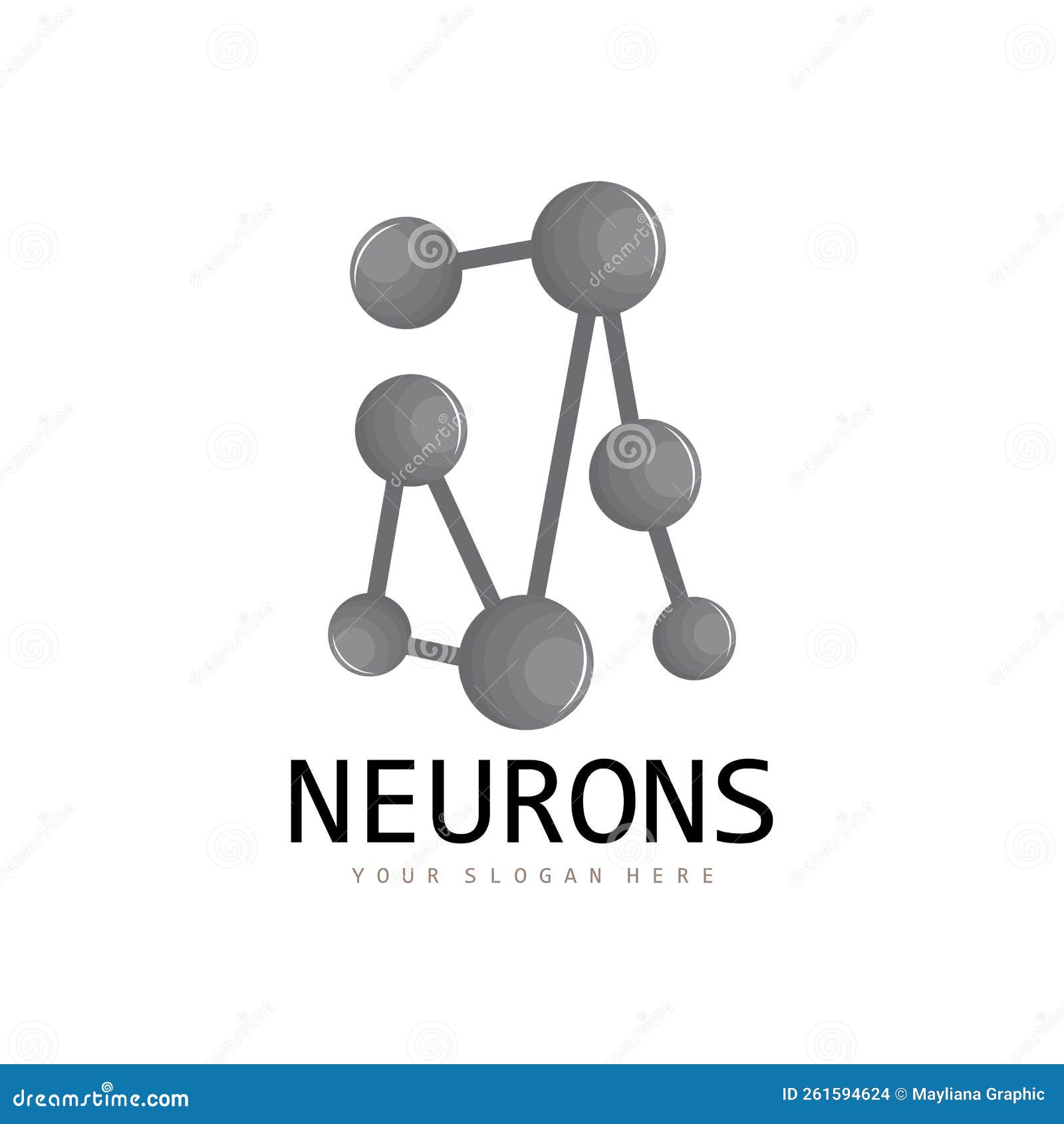 Neuron Logo, Molecule Logo Design, Vector and, Template Illustration ...