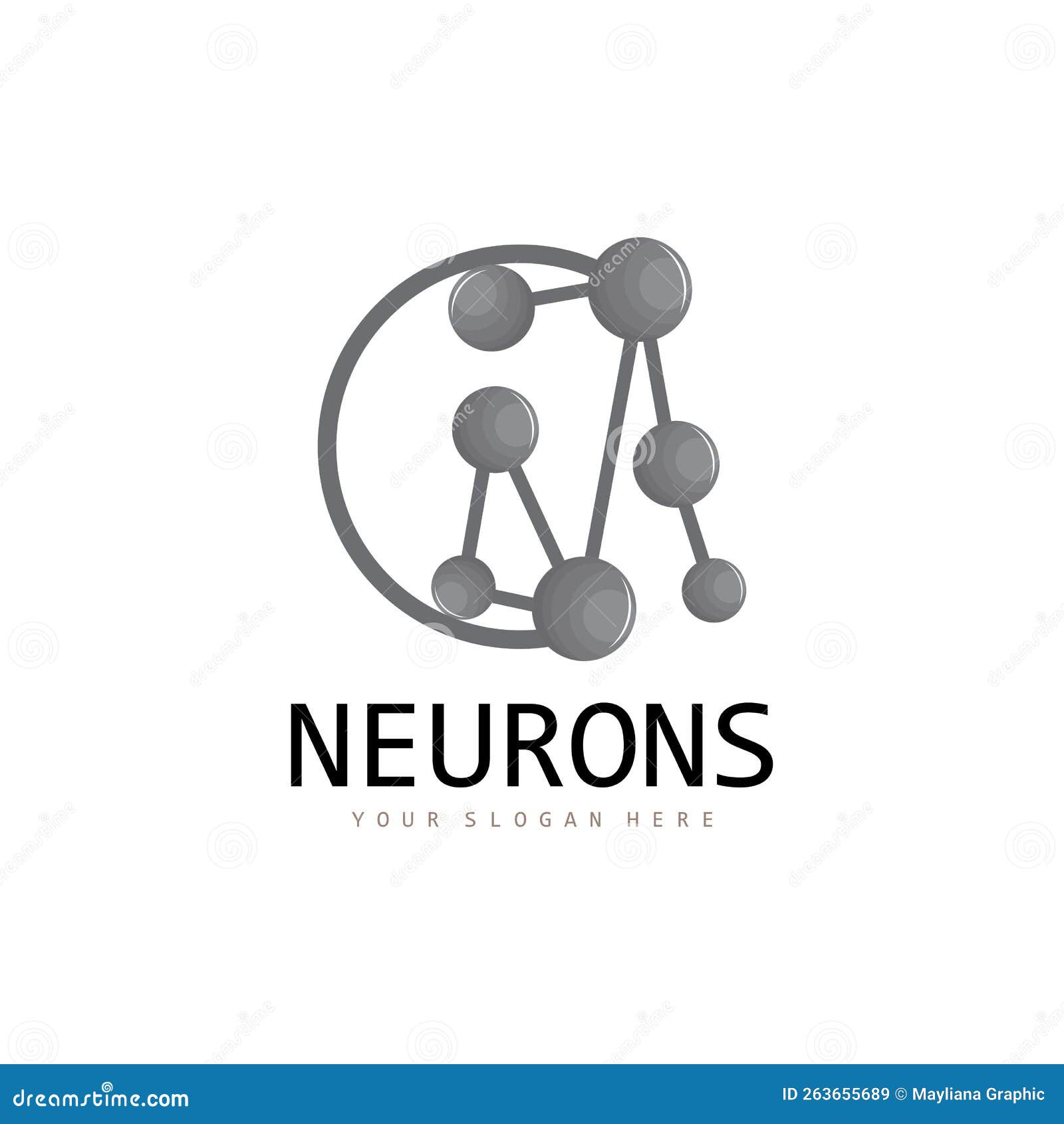 Neuron Logo, Molecule Logo Design, Vector and, Template Illustration ...