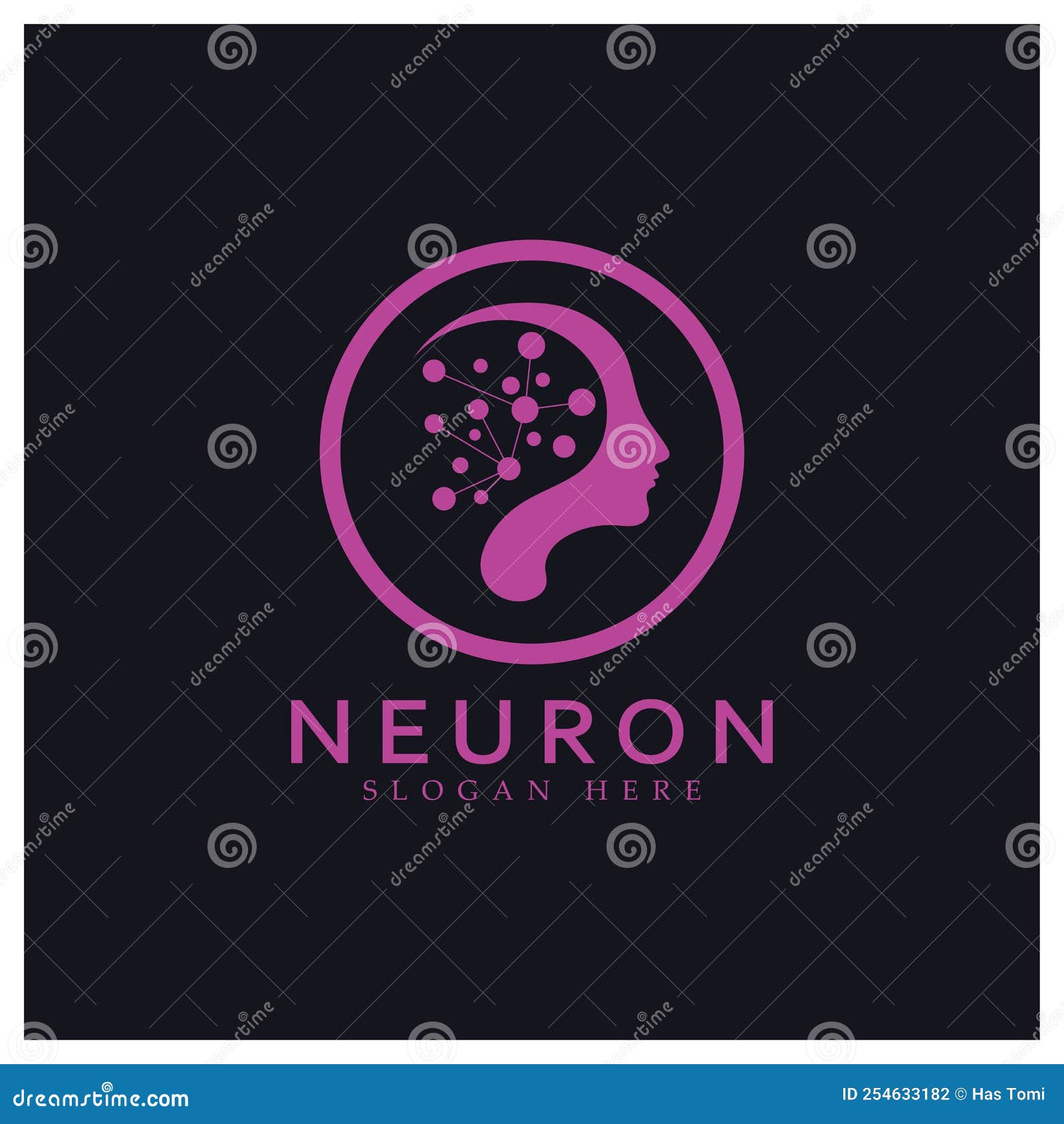 Neuron Logo or Nerve Cell Logo Design,molecule Logo Illustration ...