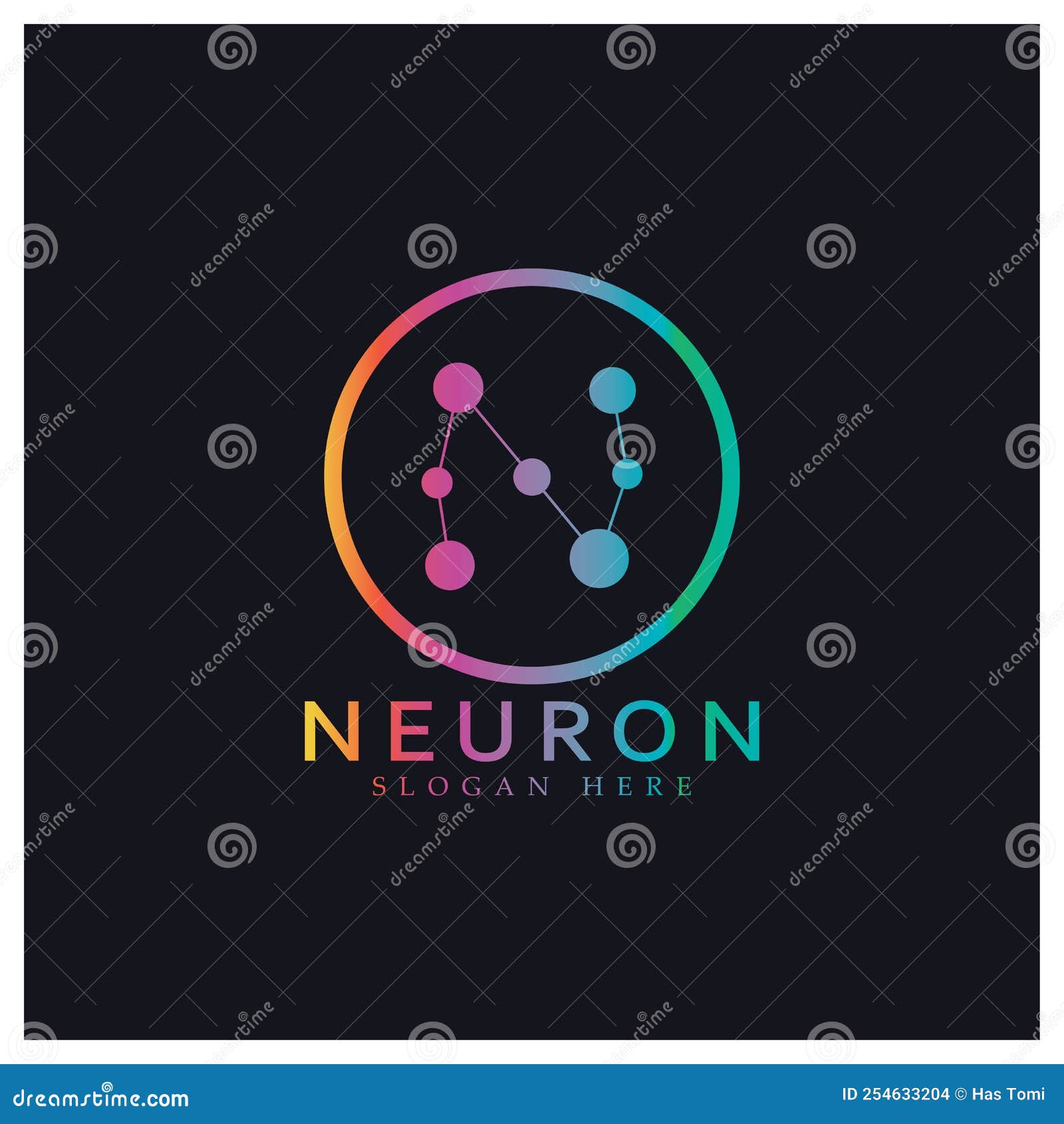 Neuron Logo or Nerve Cell Logo Design,molecule Logo Illustration ...