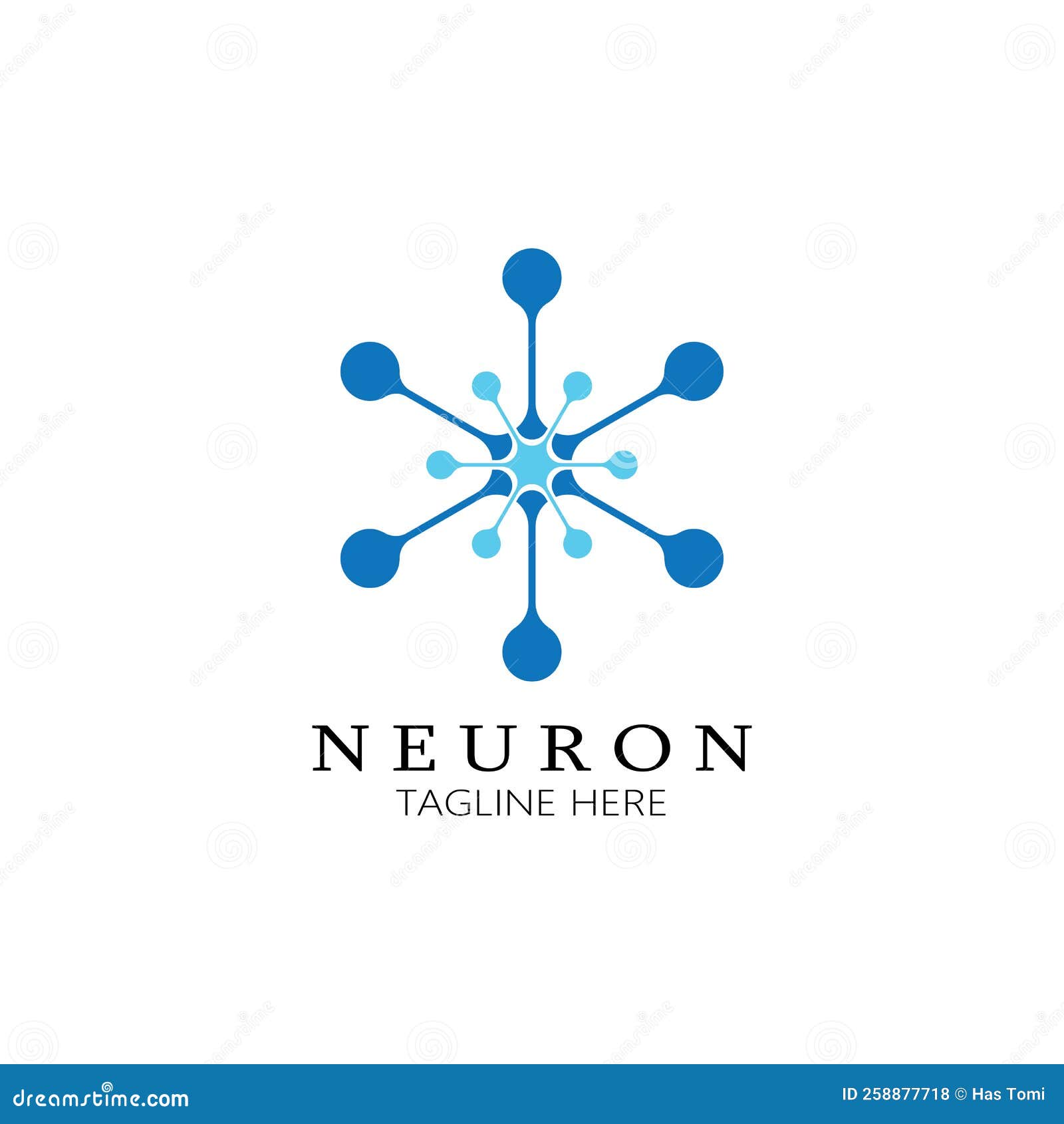 Neuron Logo or Nerve Cell Logo Design,molecule Logo Illustration ...