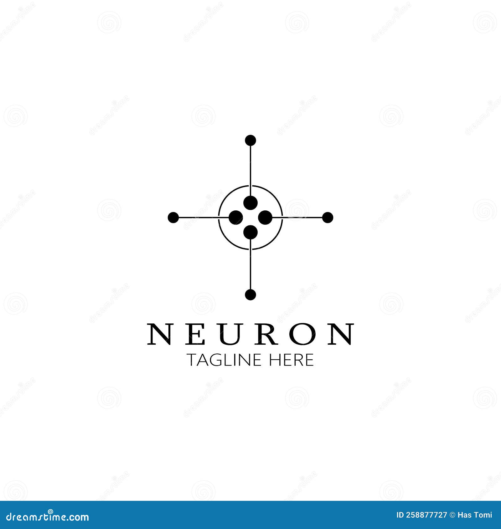 Neuron Logo or Nerve Cell Logo Design,molecule Logo Illustration ...