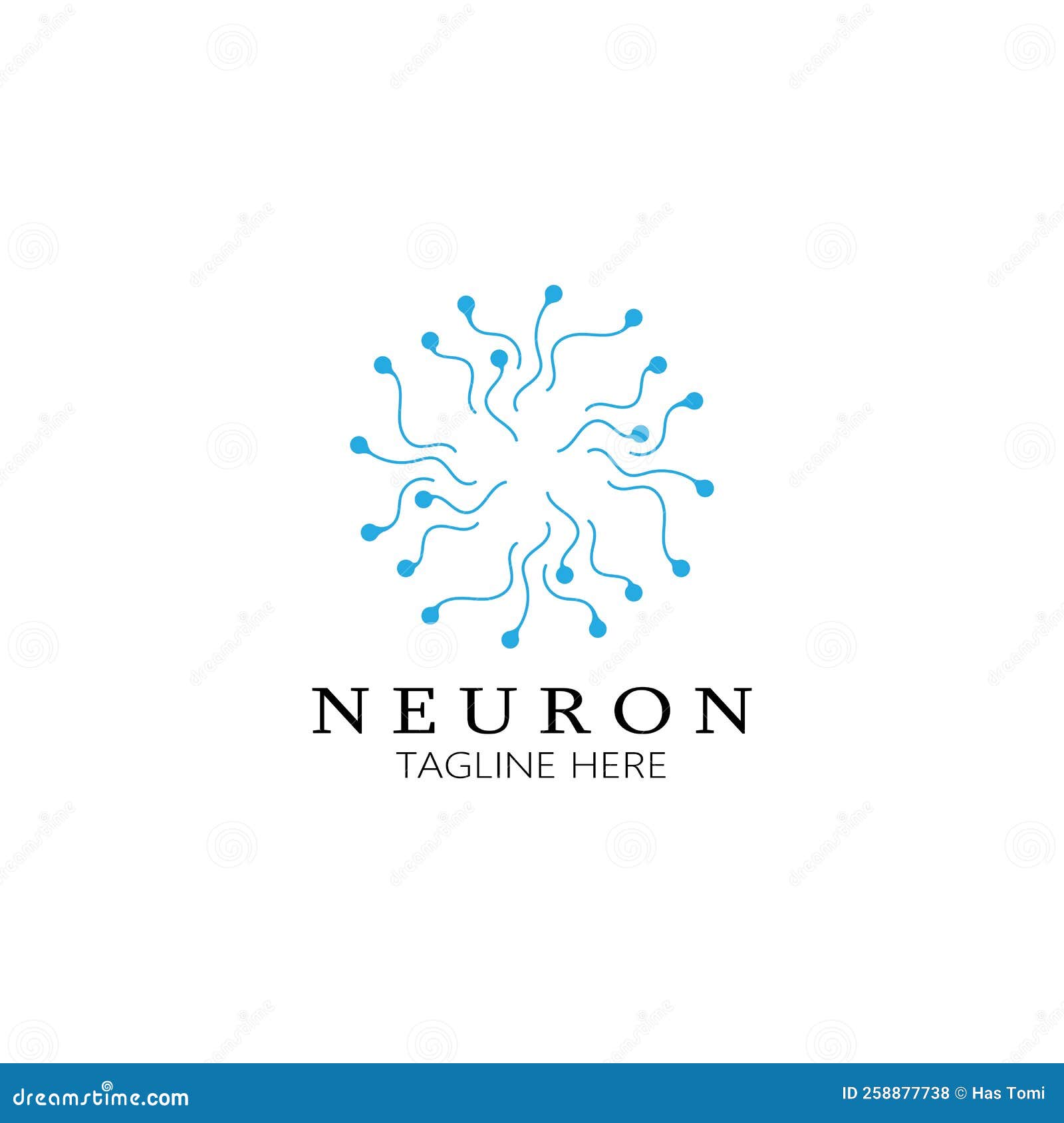 Neuron Logo or Nerve Cell Logo Design,molecule Logo Illustration ...