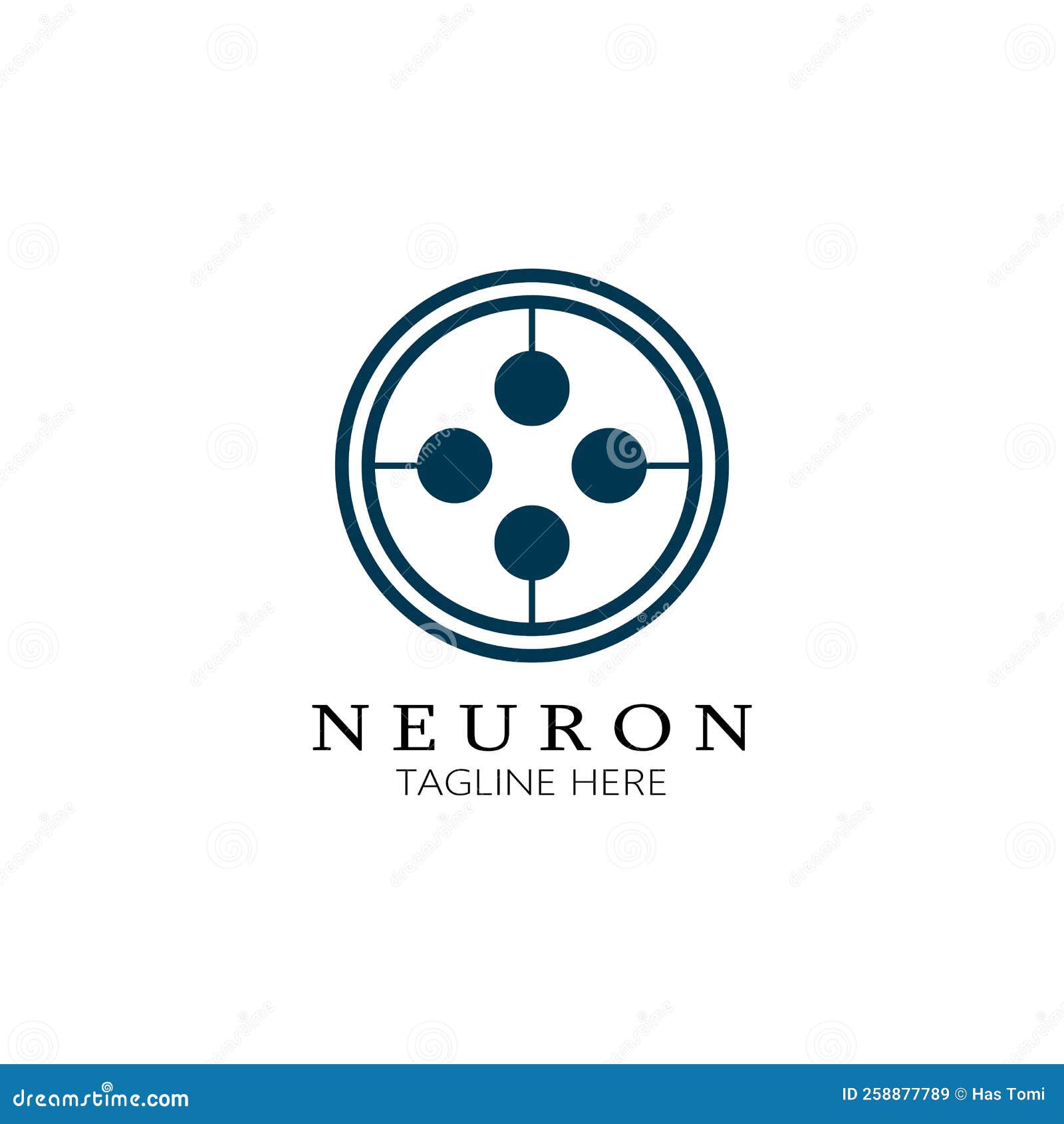 Neuron Logo or Nerve Cell Logo Design,molecule Logo Illustration ...