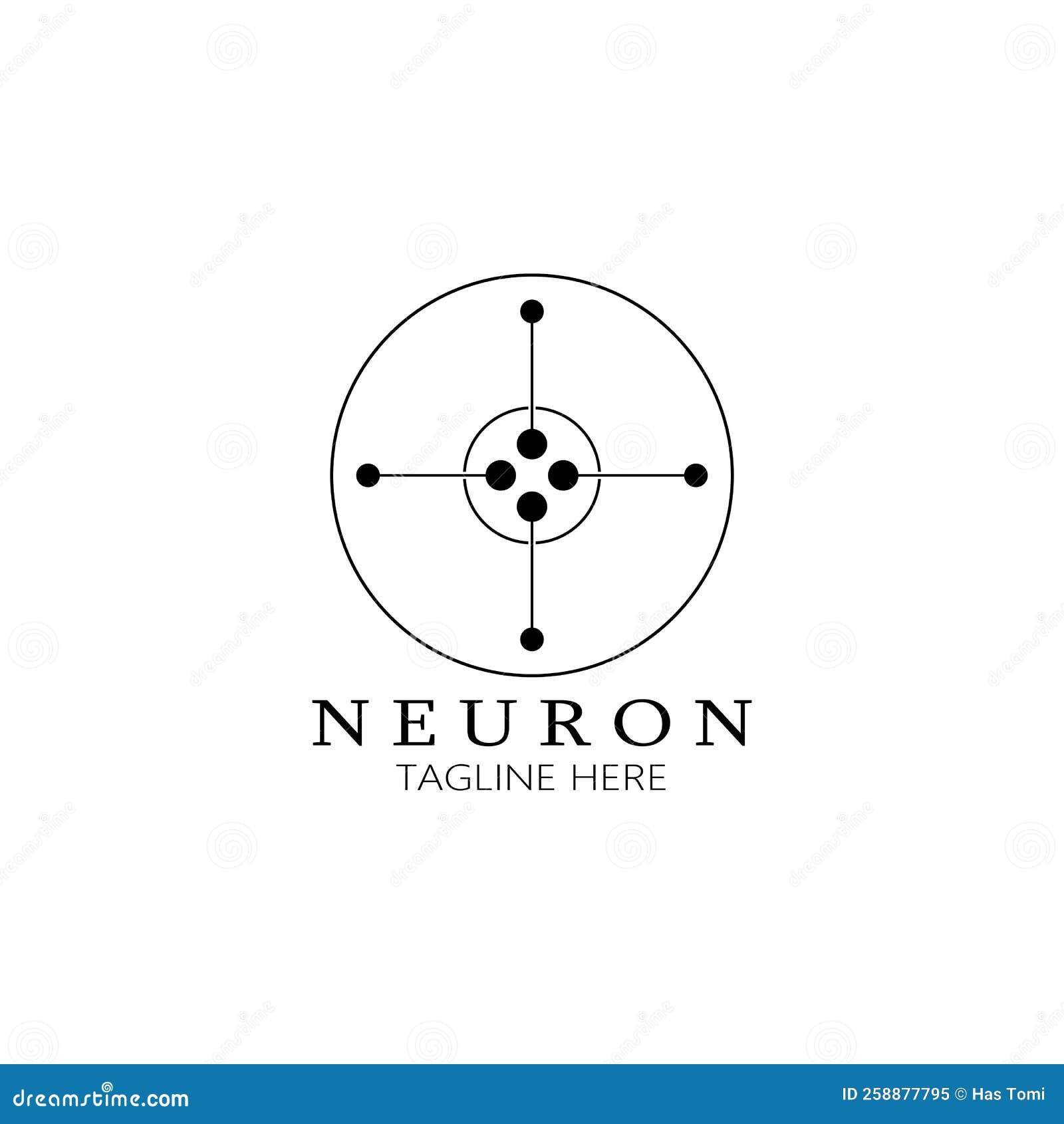 Neuron Logo or Nerve Cell Logo Design,molecule Logo Illustration ...