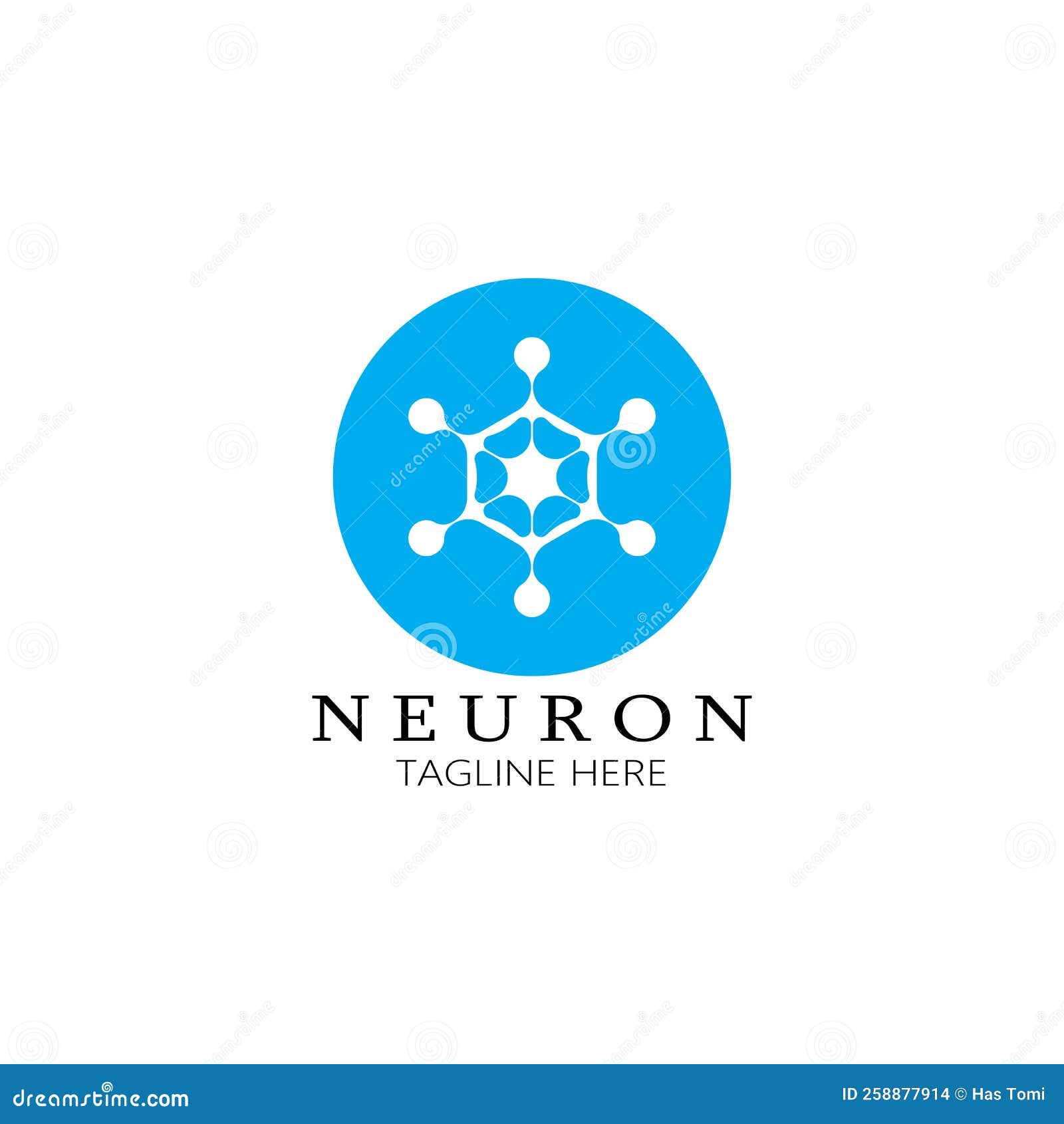 Neuron Logo or Nerve Cell Logo Design,molecule Logo Illustration ...