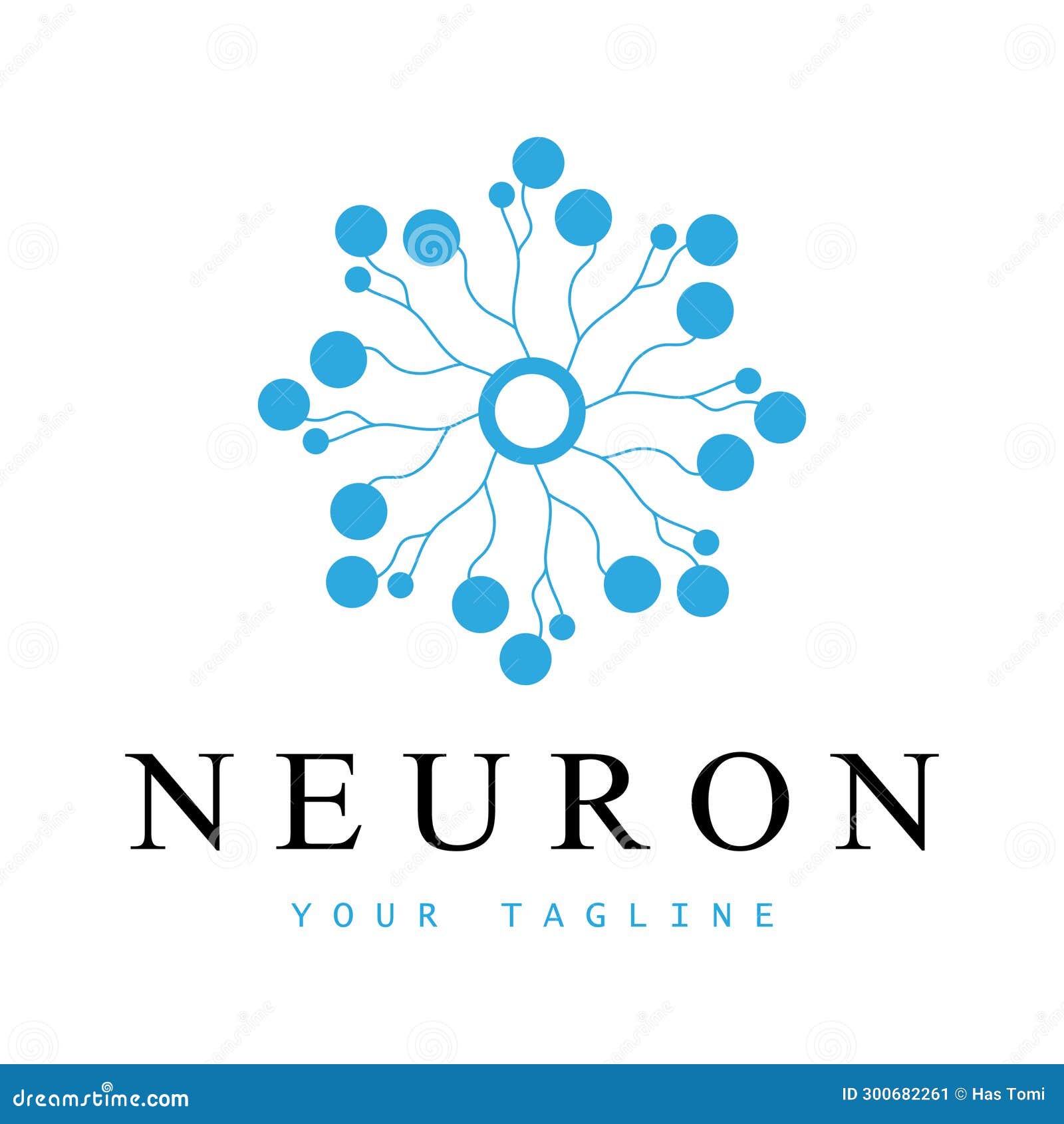 Neuron Logo or Nerve Cell Logo Design,molecule Logo Illustration ...