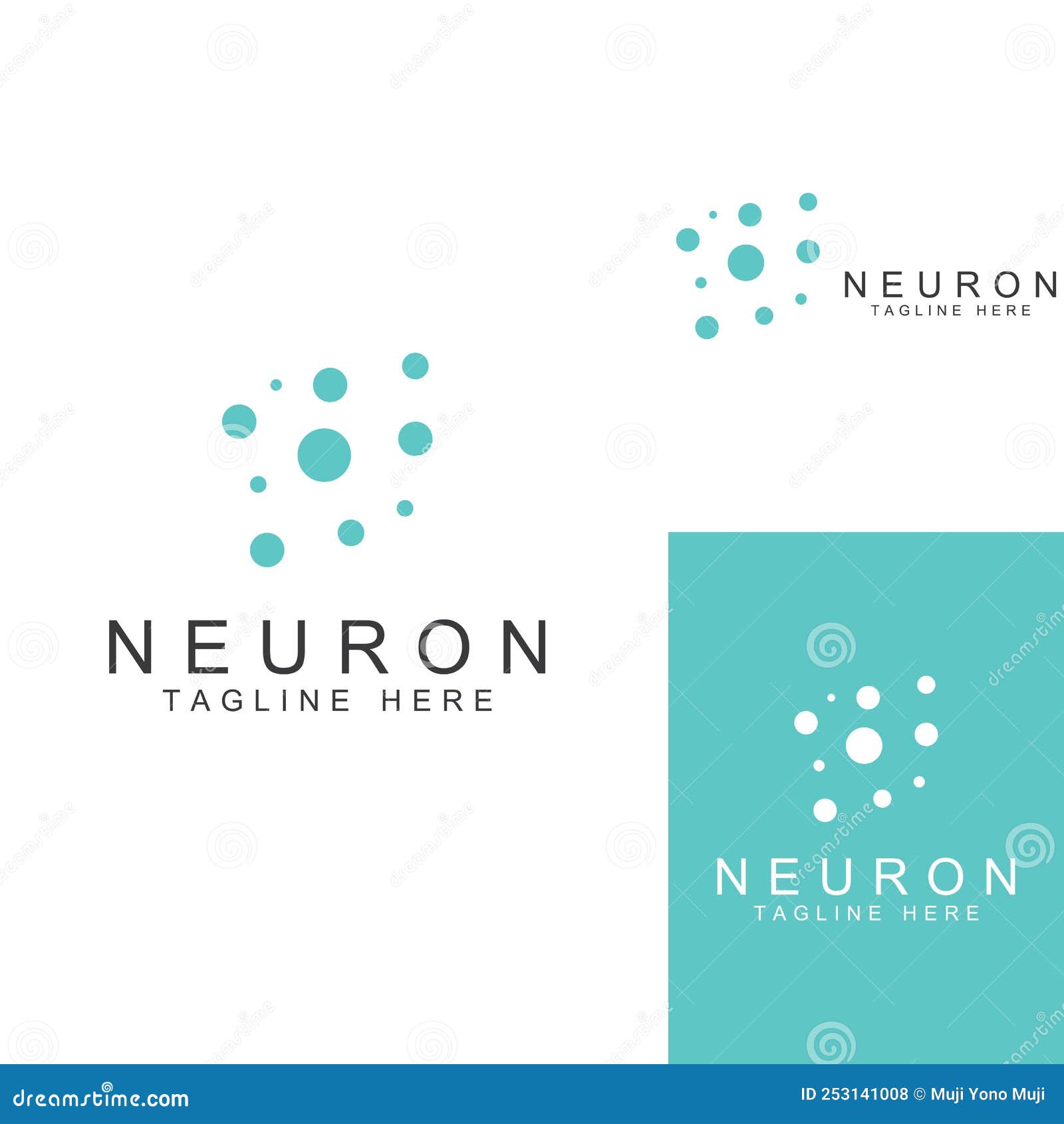 Neuron Logo or Nerve Cell Logo with Concept Vector Illustration ...