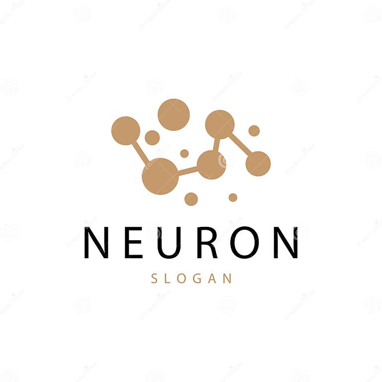 Neuron Logo, Neuron Nerve or Seaweed Vector Abstract Molecule Design ...
