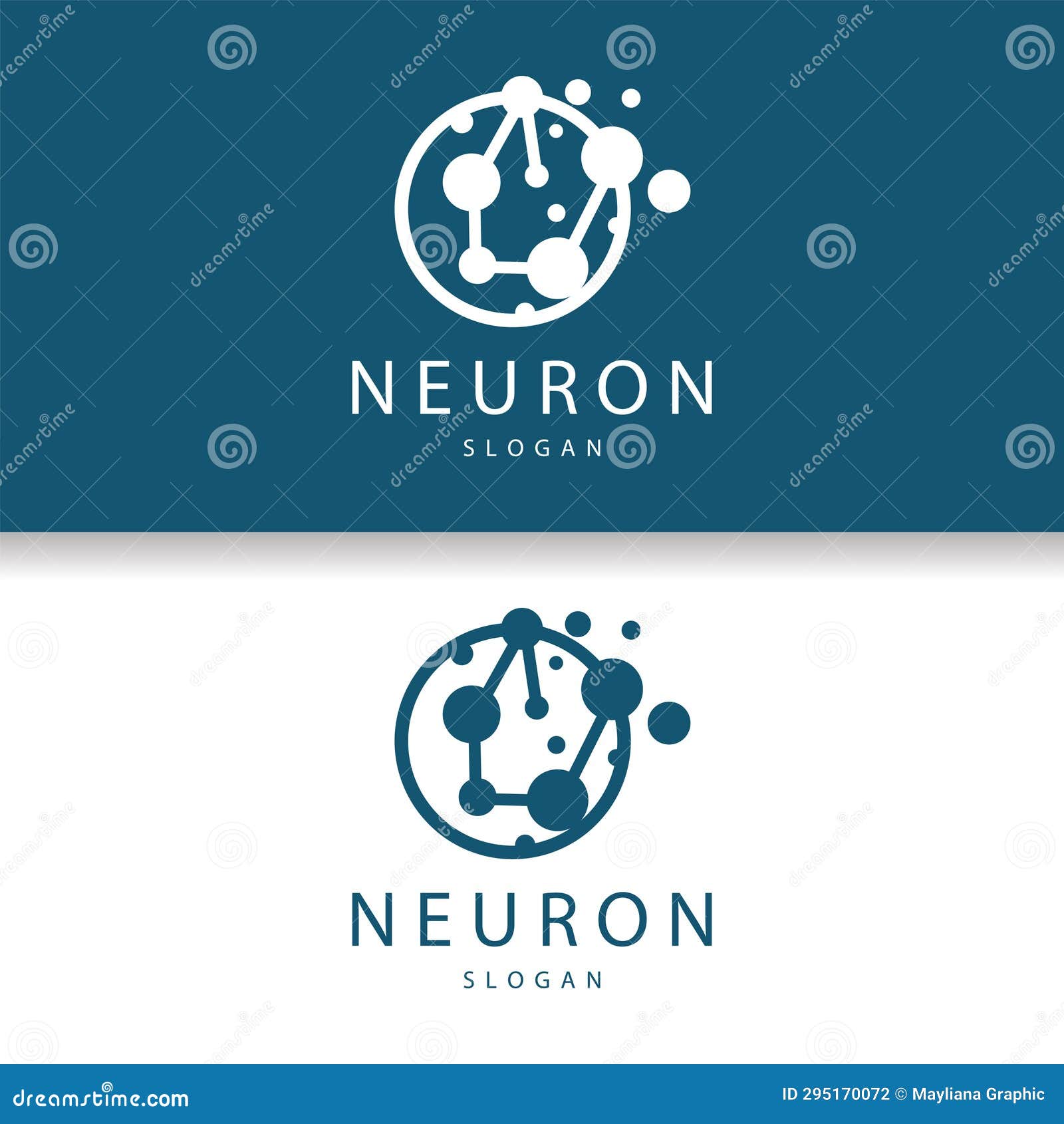 Neuron Logo, Neuron Nerve or Seaweed Vector Abstract Molecule Design ...