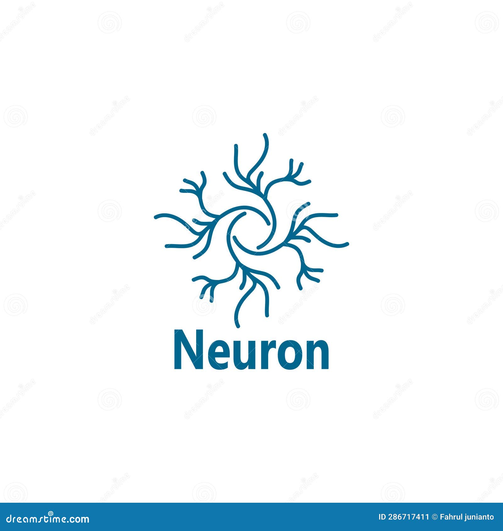 Neuron Logo and Symbol Vector Template Stock Illustration ...