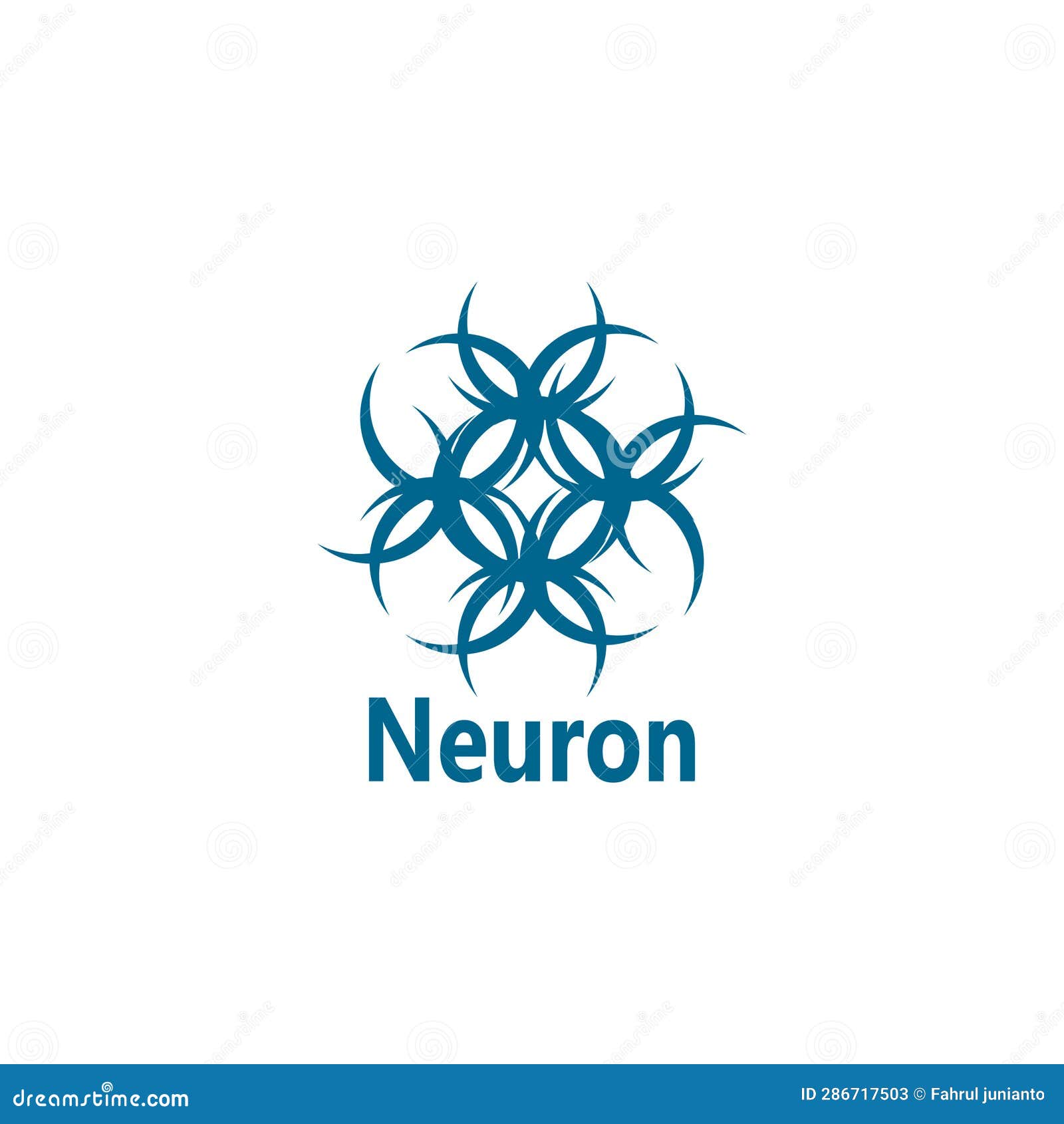 Neuron Logo and Symbol Vector Template Stock Illustration ...