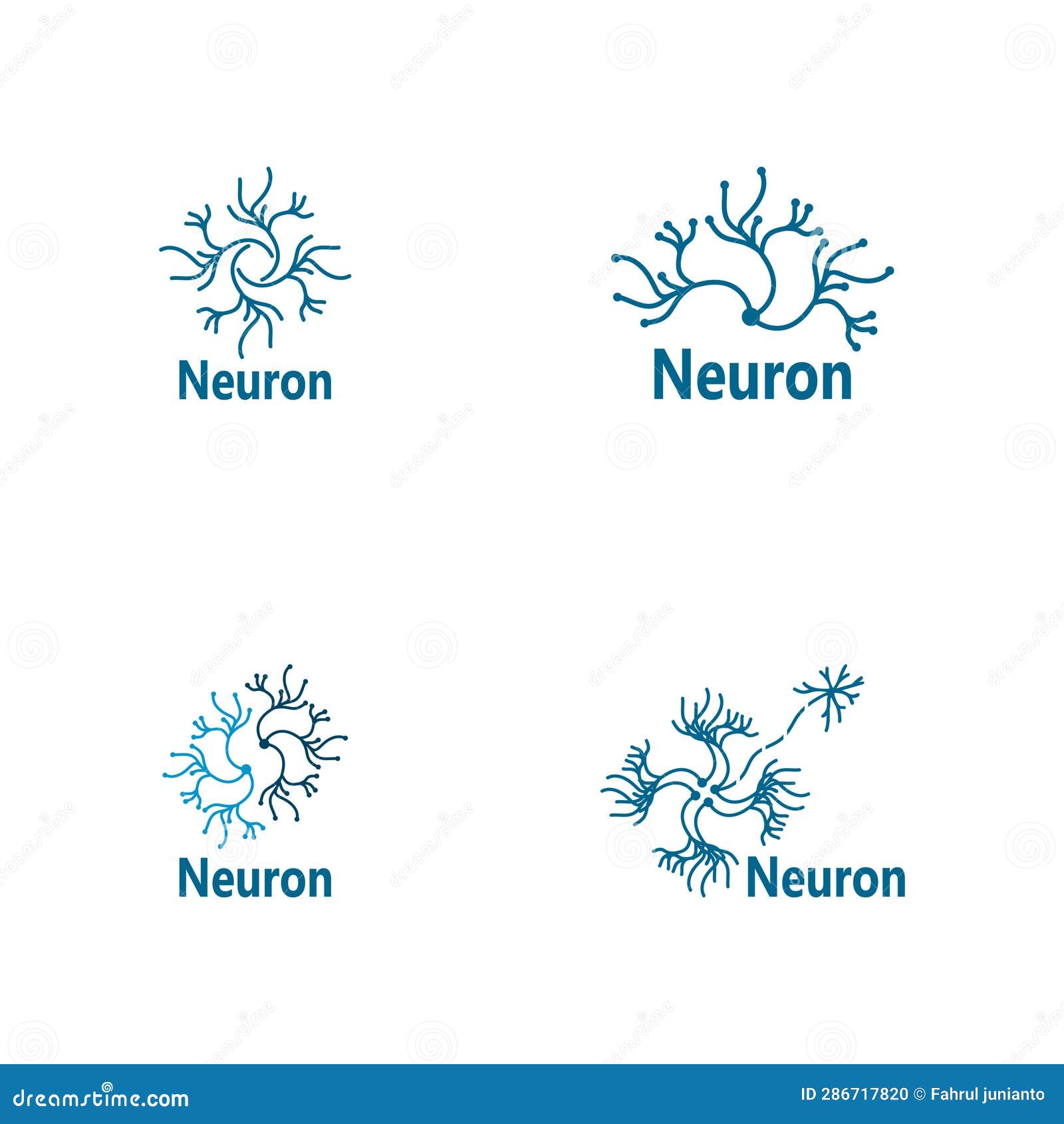 Neuron Logo and Symbol Vector Template Stock Illustration ...