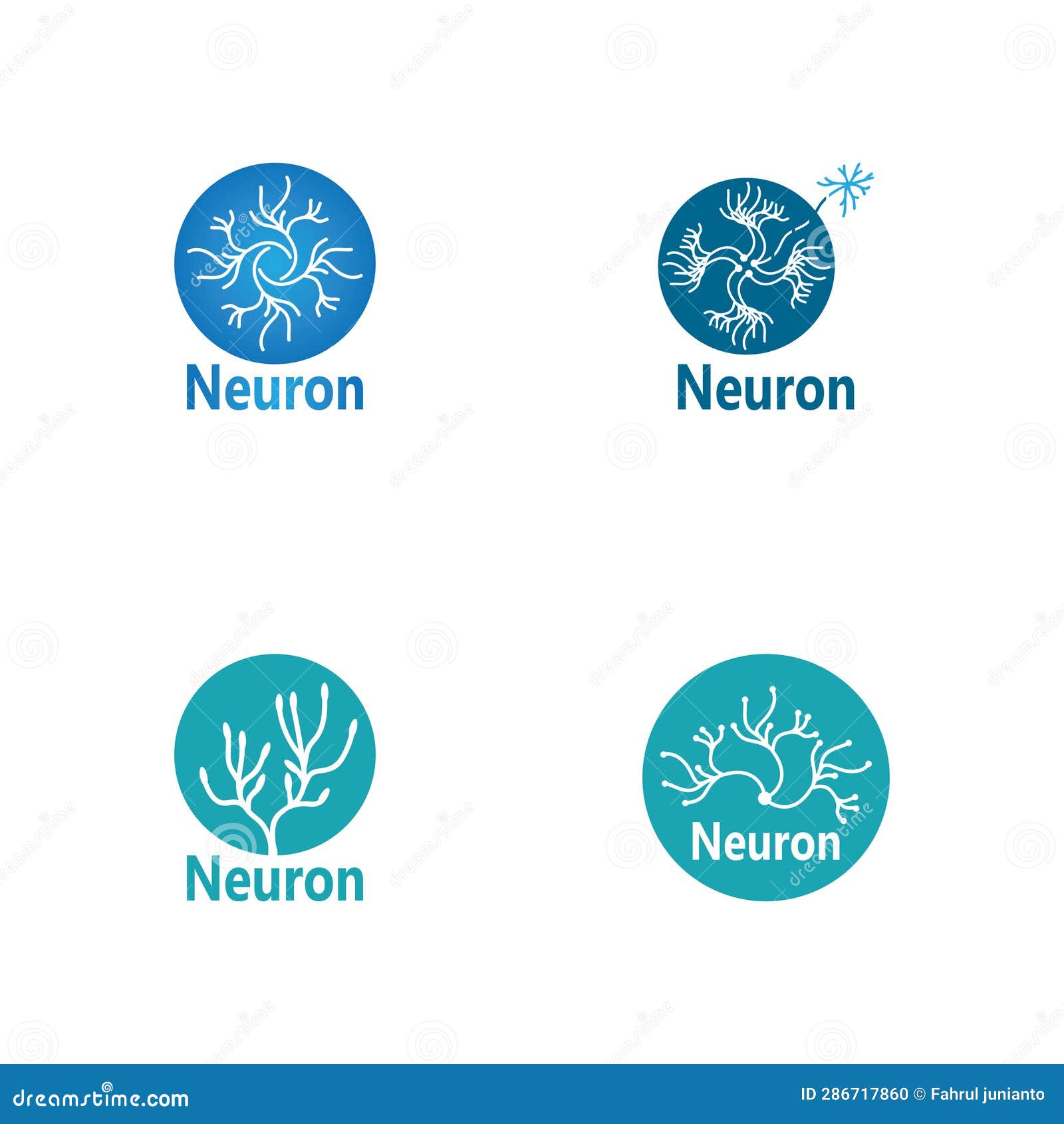 Neuron Logo and Symbol Vector Template Stock Illustration ...